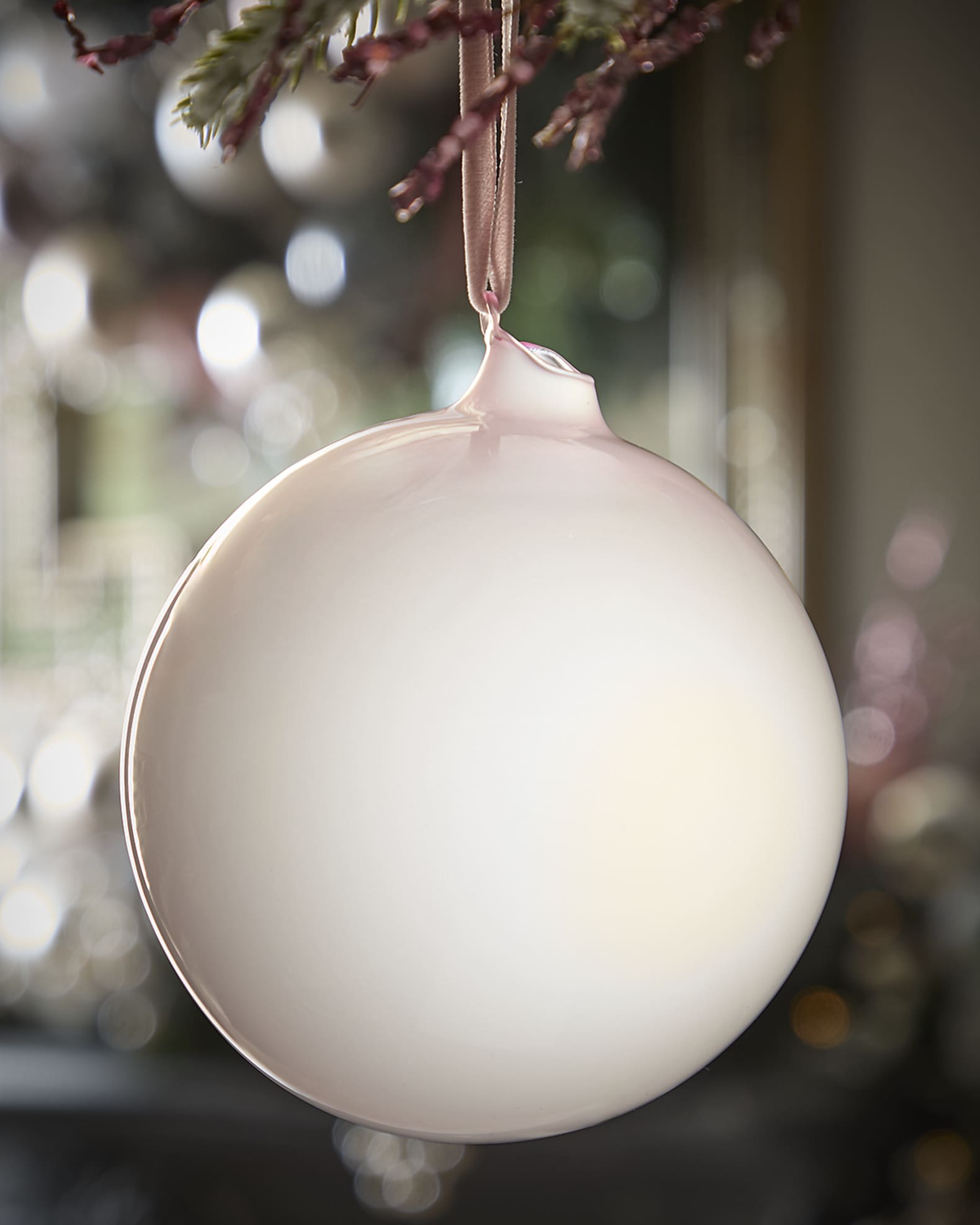 Jim Marvin Transparent Glass Ball Ornament | Neiman Marcus