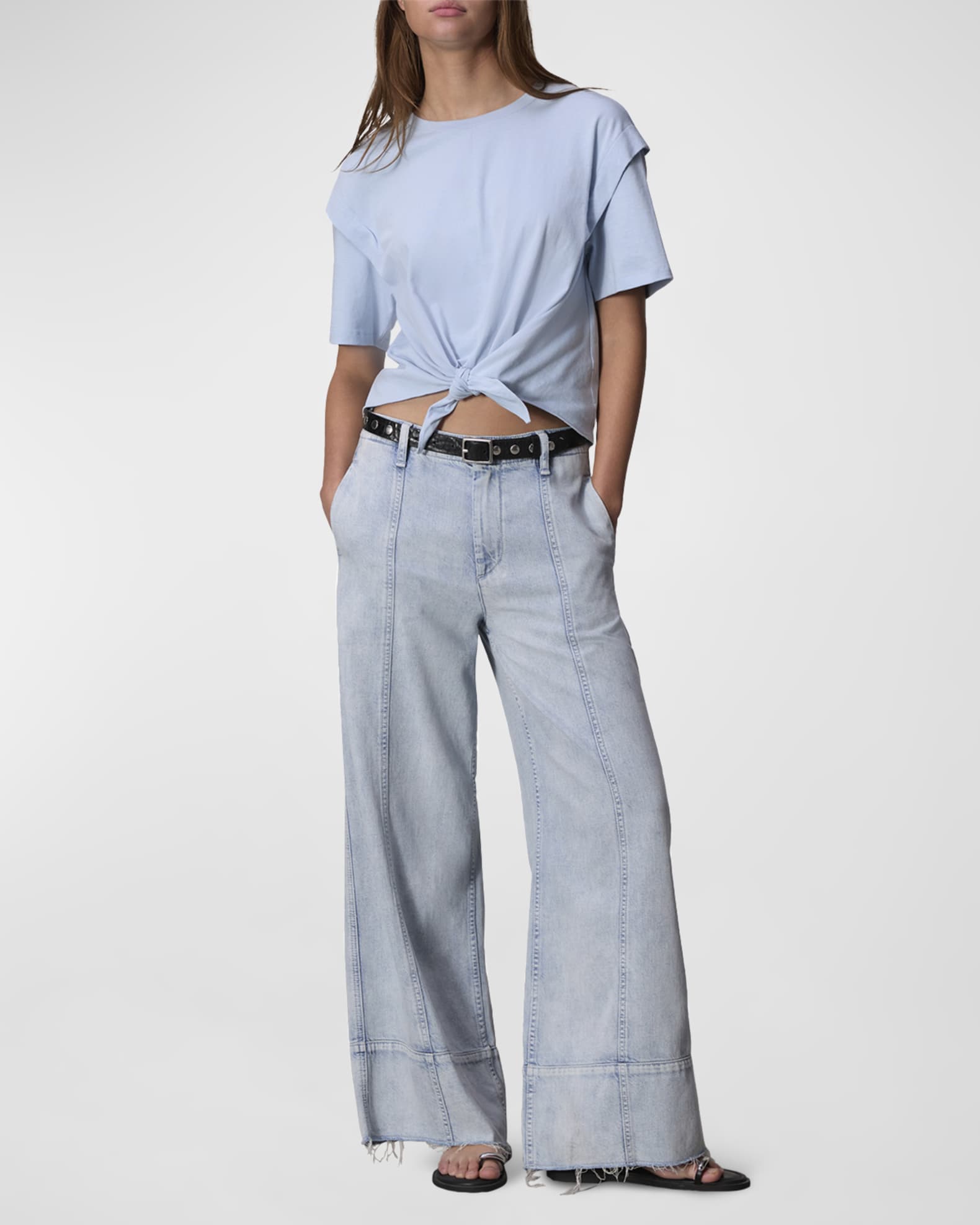 Rag & Bone Mica Self-Tie Tee | Neiman Marcus