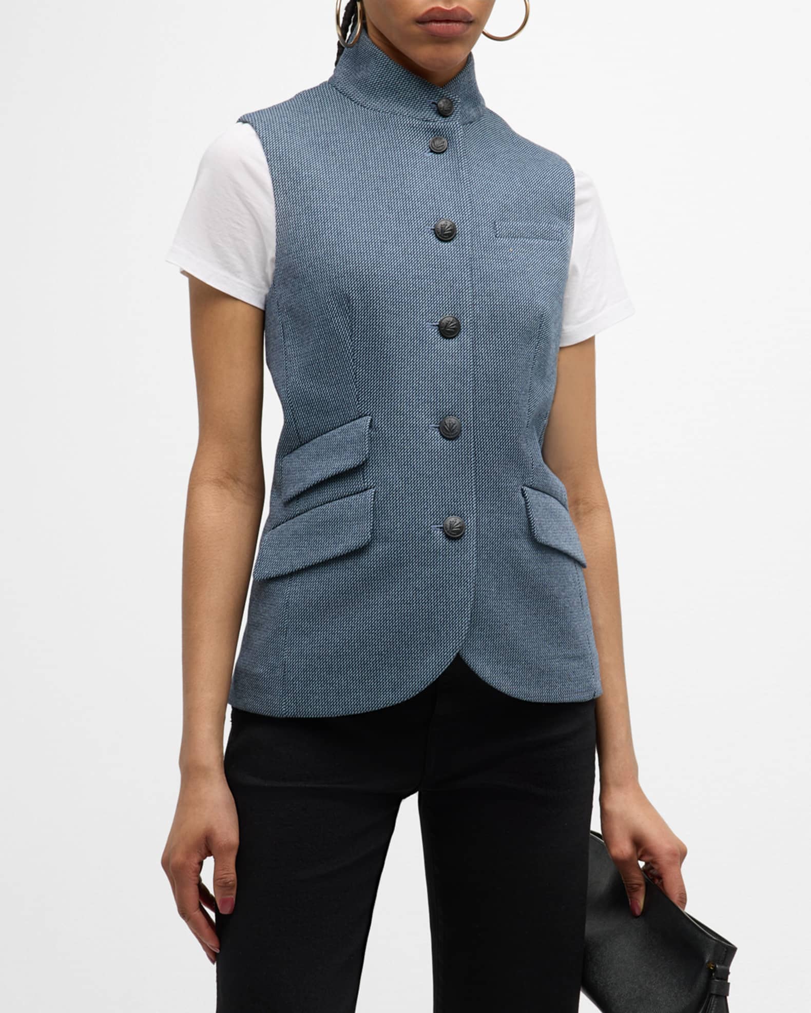 Rag & Bone Slade Italian Jacquard Vest | Neiman Marcus