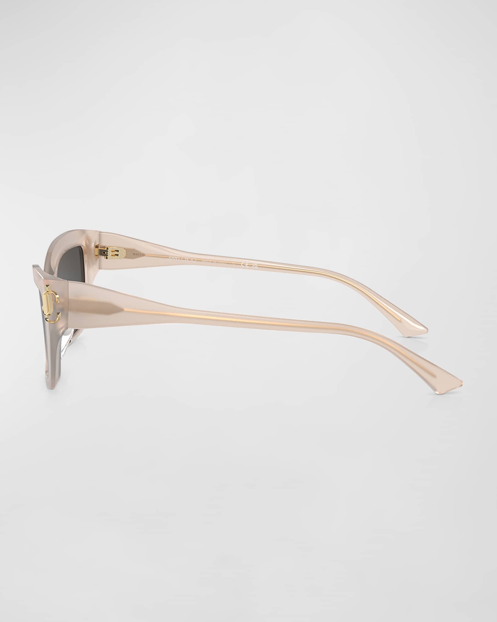 Jimmy Choo JC Logo Acetate Cat-Eye Sunglasses | Neiman Marcus