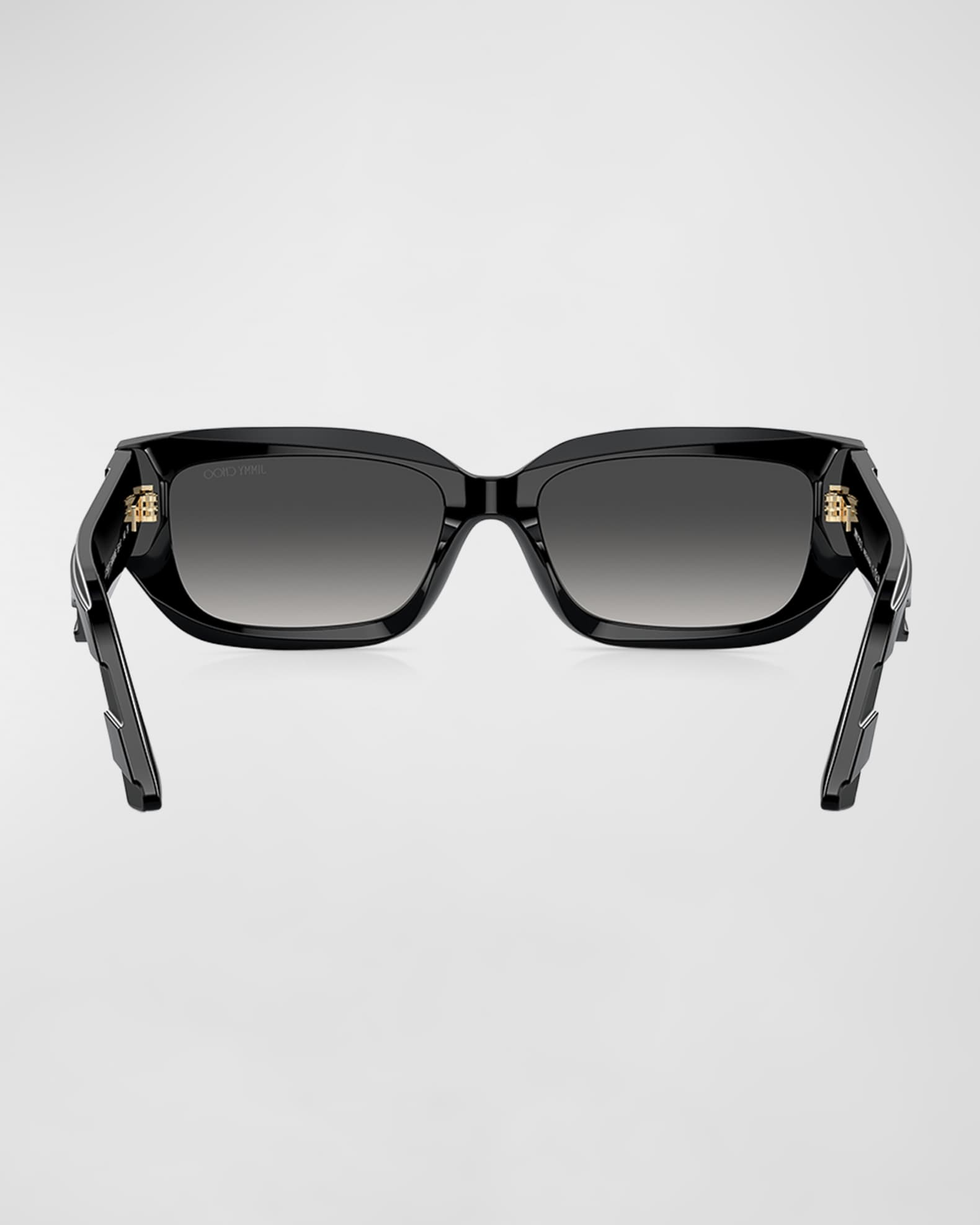 Jimmy Choo Jc Logo Acetate Cat Eye Sunglasses Neiman Marcus