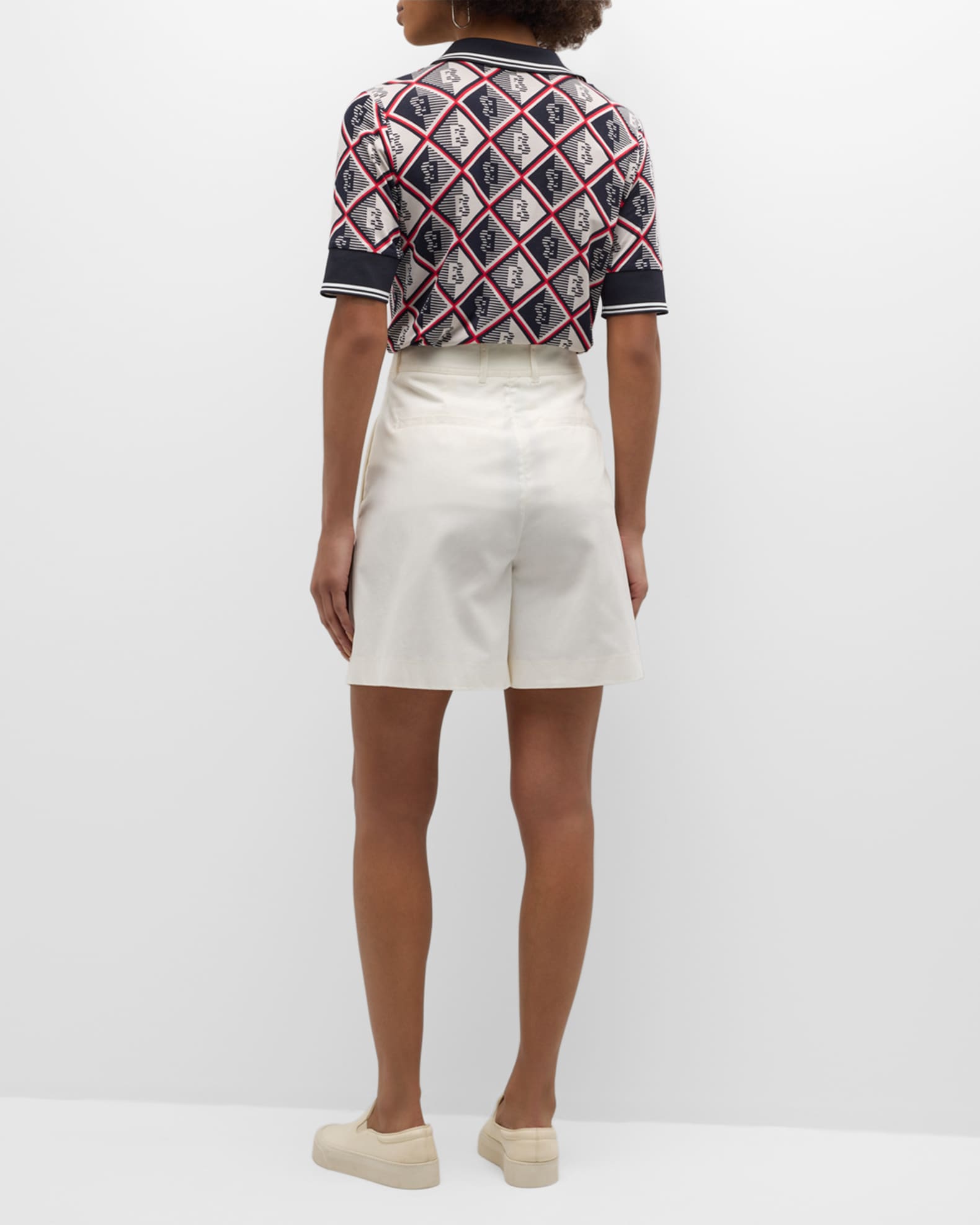 Bogner Elonie Sublimation Logo-Printed Jersey Polo | Neiman Marcus