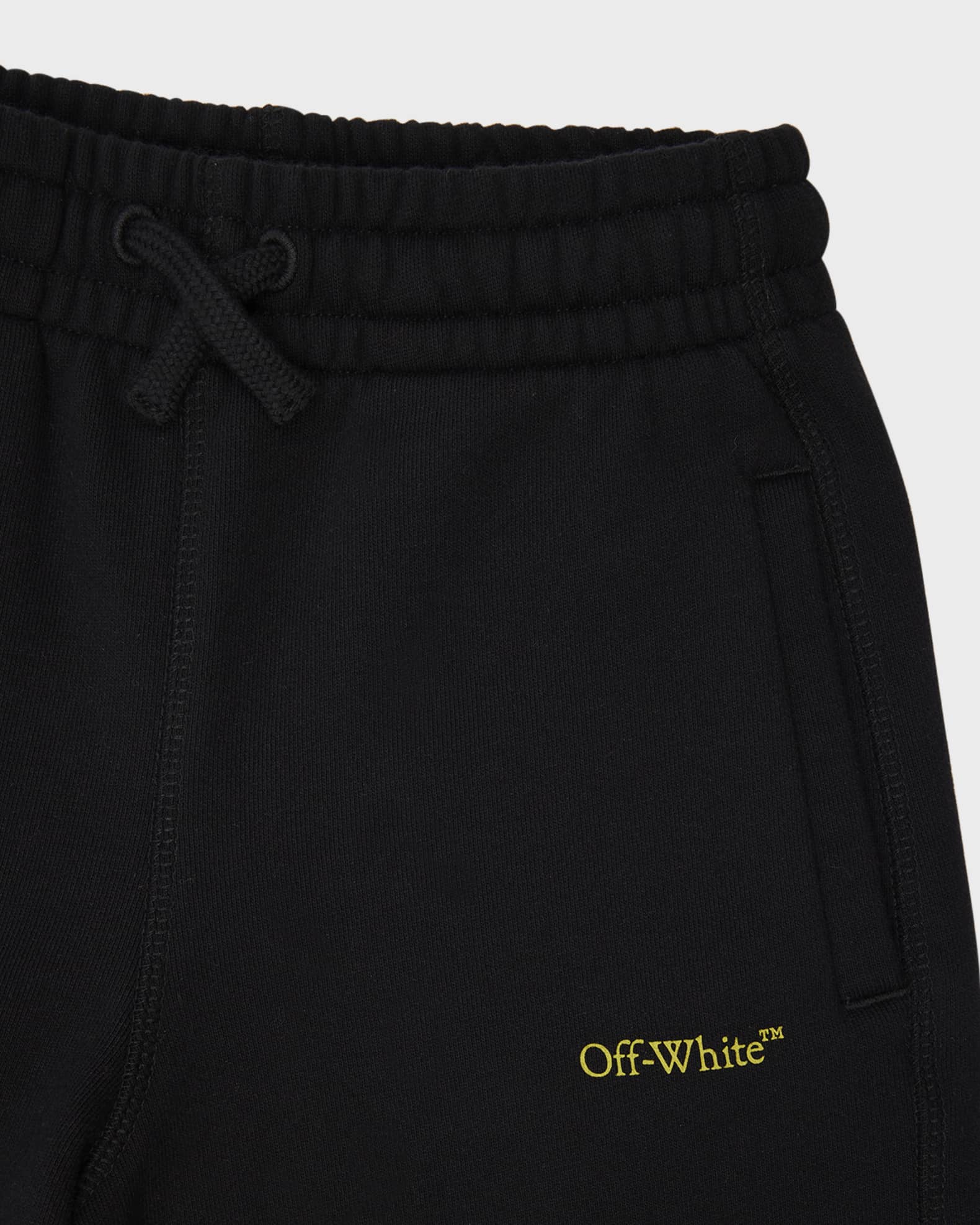 Boy's Bookish Logo-Print Diagonal Graphic Sweat Shorts | Neiman Marcus