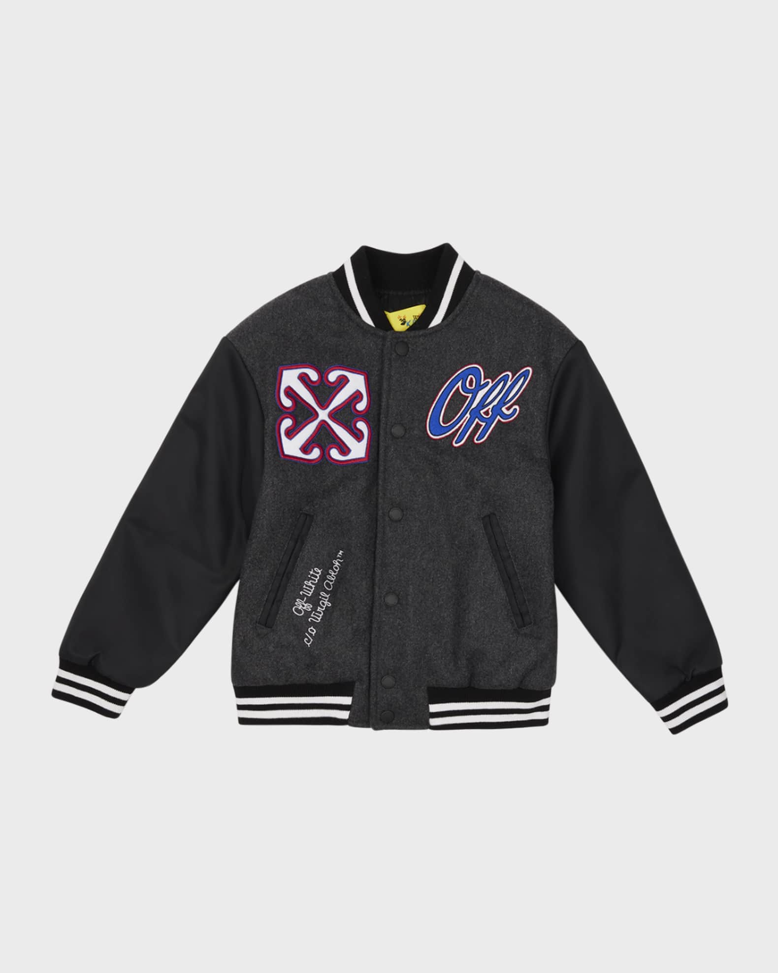 Off-White OW PATCH VARSITY | Neiman Marcus