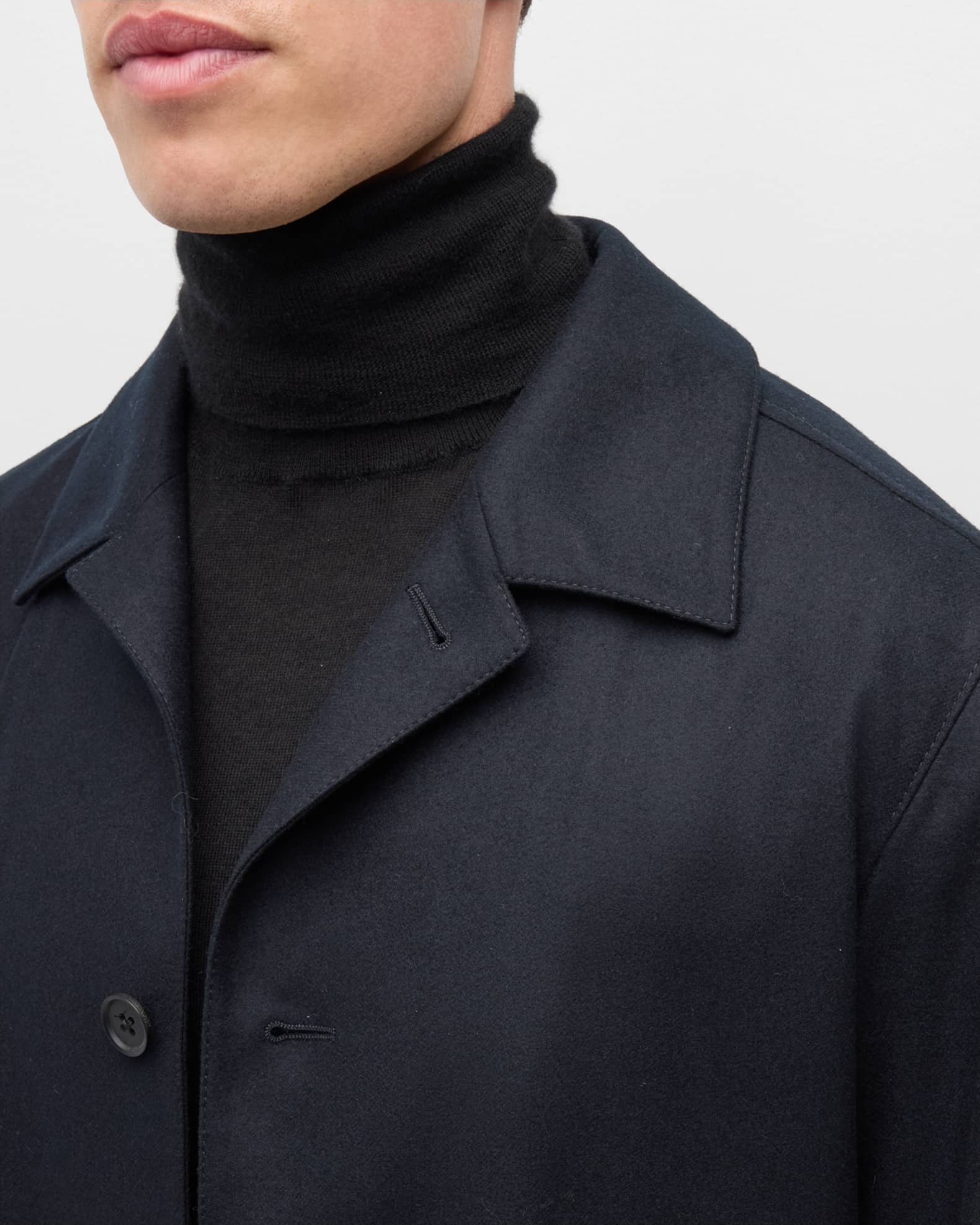 ZEGNA Men's Wool Button-Front Chore Jacket | Neiman Marcus