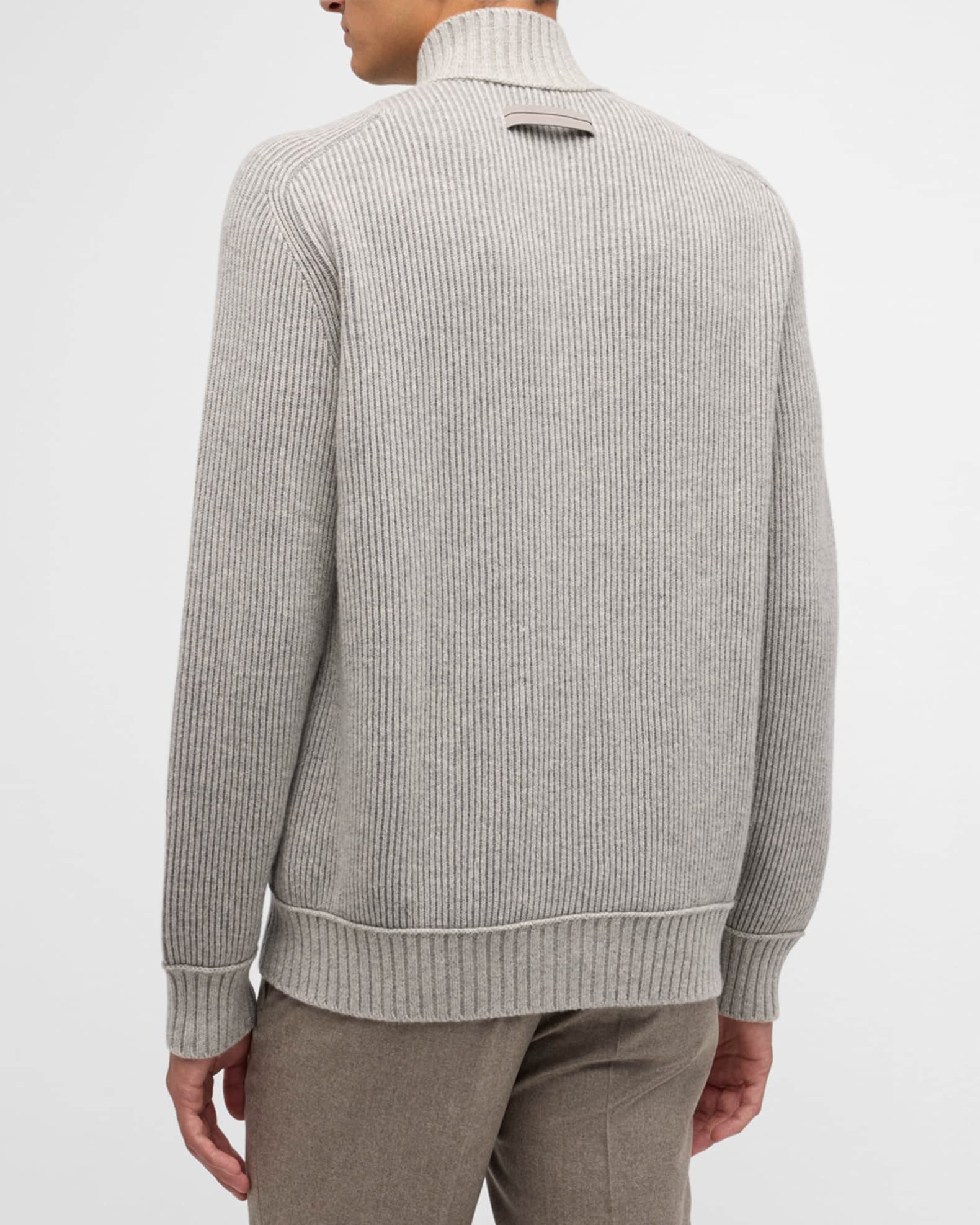 ZEGNA Men's Melange Oasi Cashmere Full-Zip Sweater | Neiman ZEGNA Men's Melange Oasi Cashmere Full-Zip Sweater | Neiman