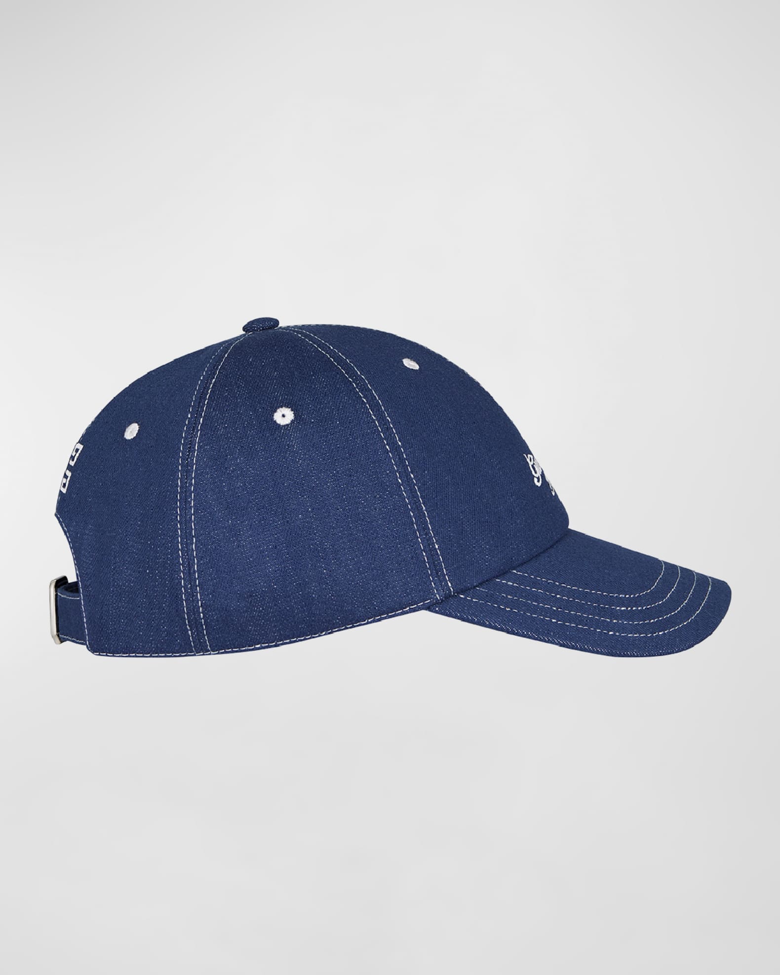 Givenchy Men's Embroidered Logo Denim Baseball Cap | Neiman Marcus