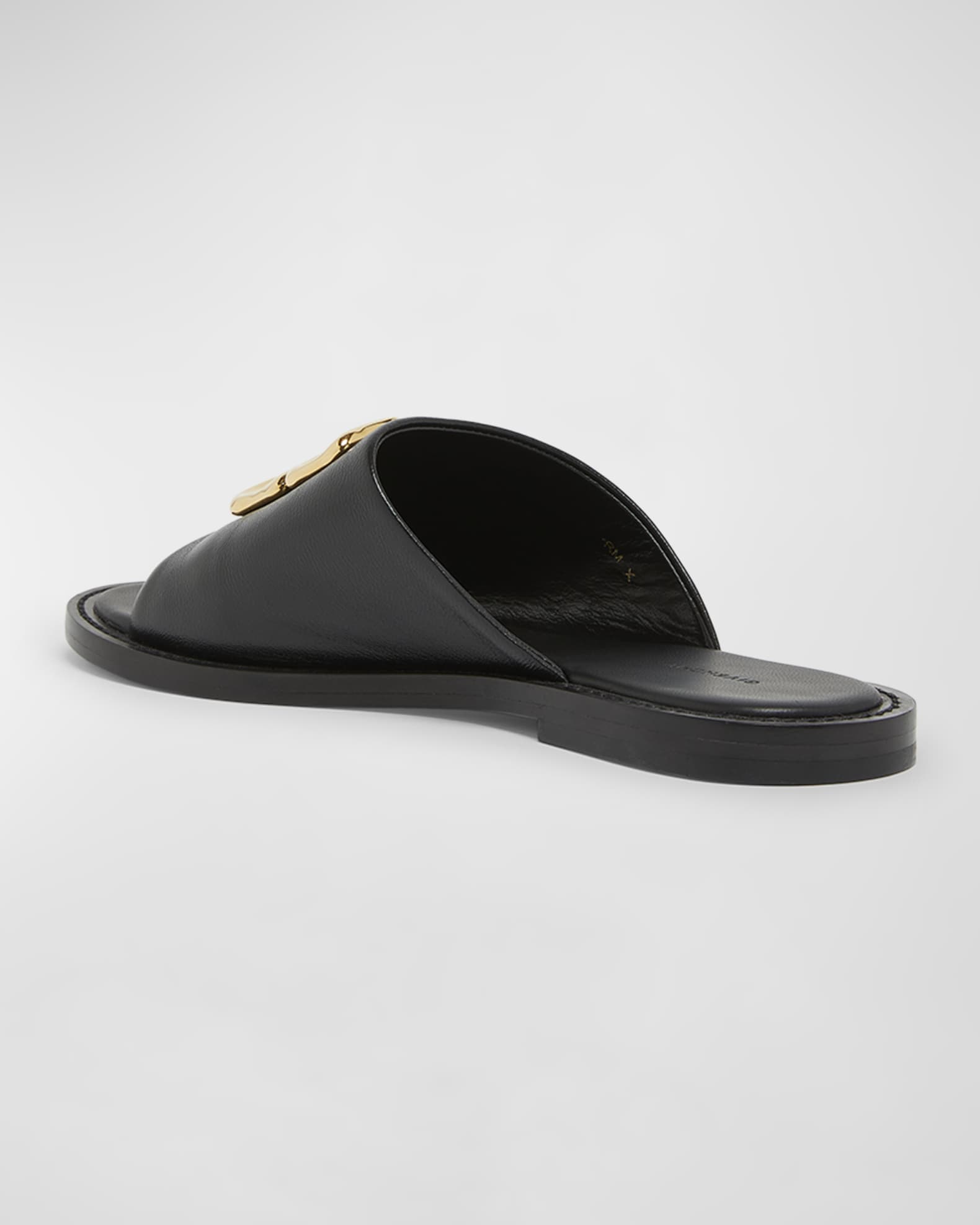 Givenchy 4G Medallion Leather Slide Sandals | Neiman Marcus