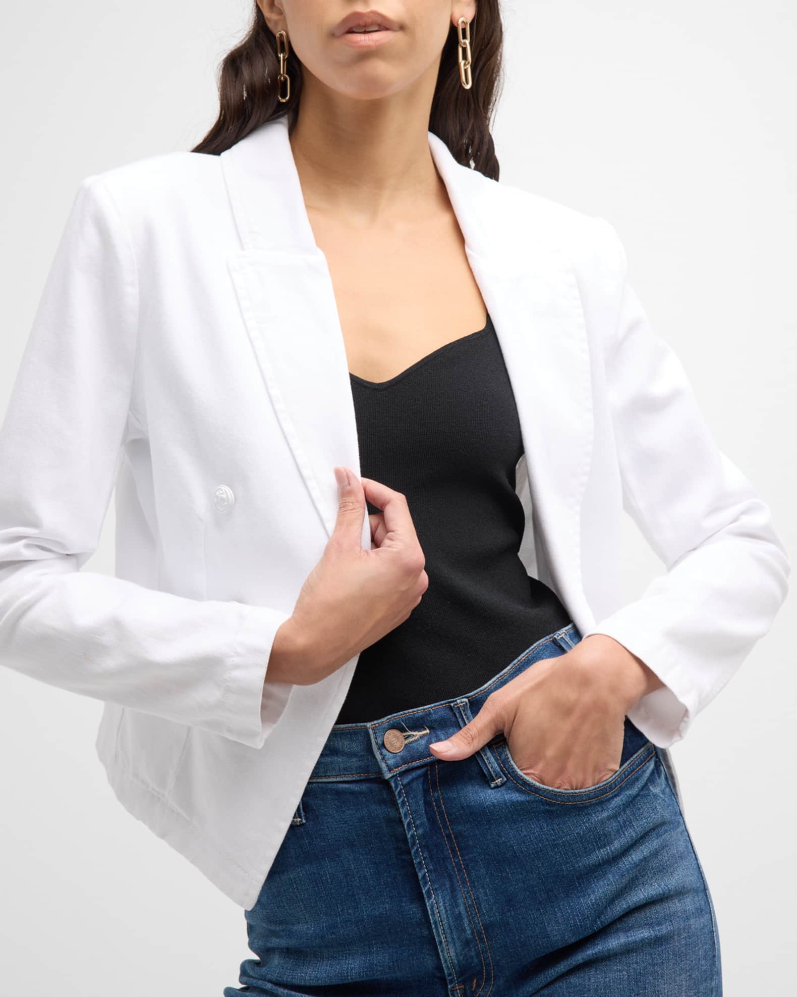 L'Agence Wayne Cropped Jacket | Neiman Marcus
