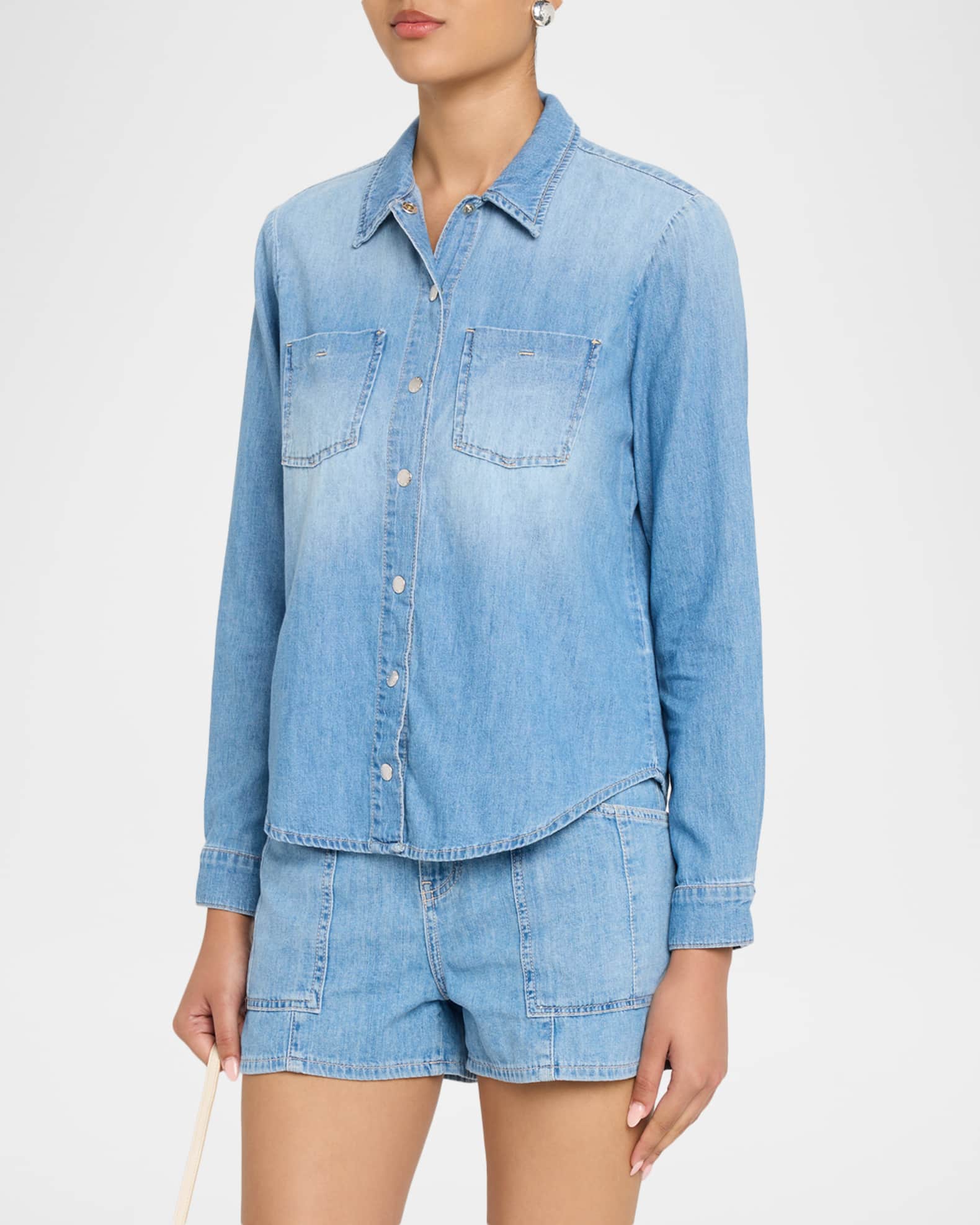 L'Agence Isla Denim Shirt | Neiman Marcus