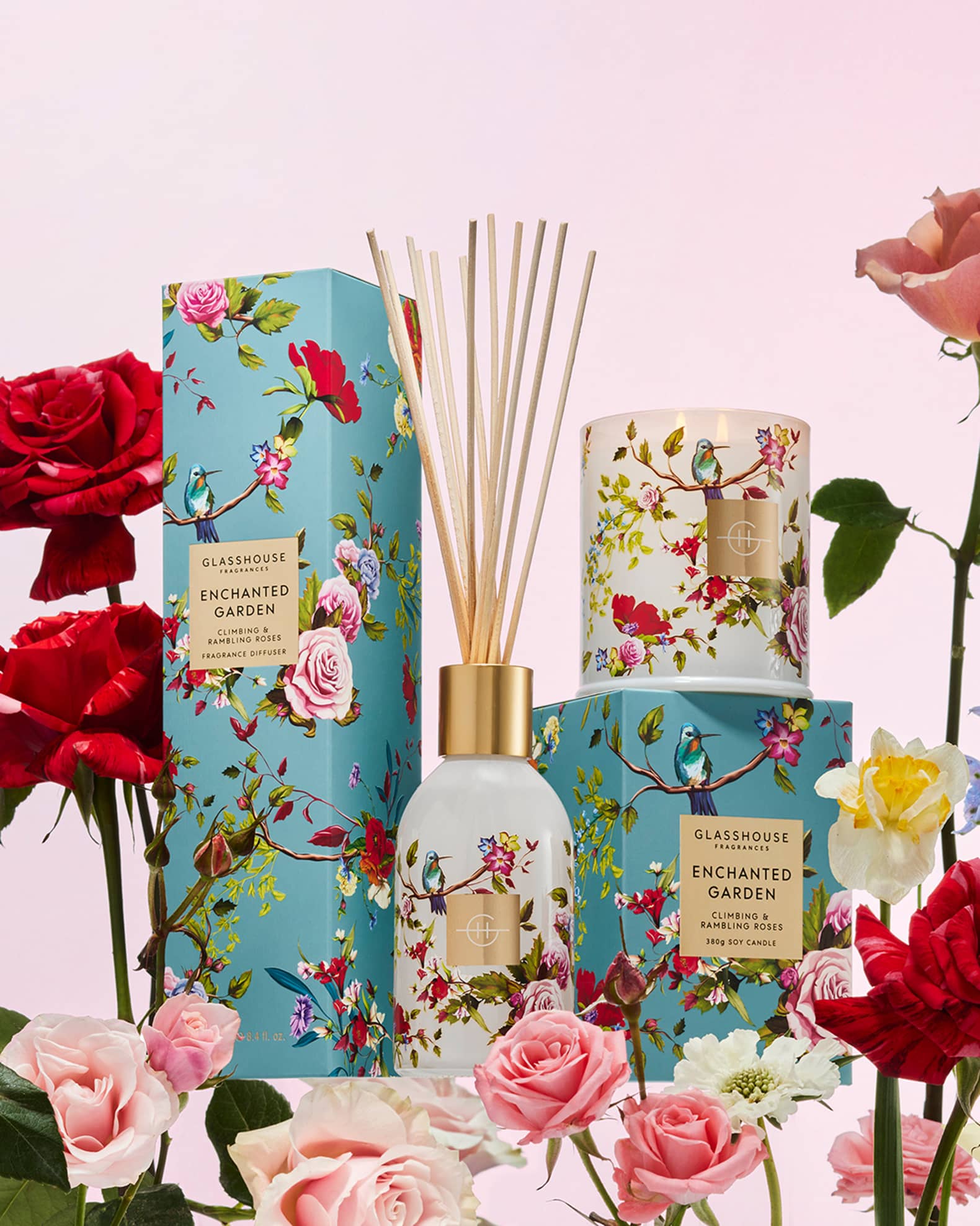 GLASSHOUSE FRAGRANCES Enchanted Garden Diffuser, 8.4 oz. | Neiman Marcus