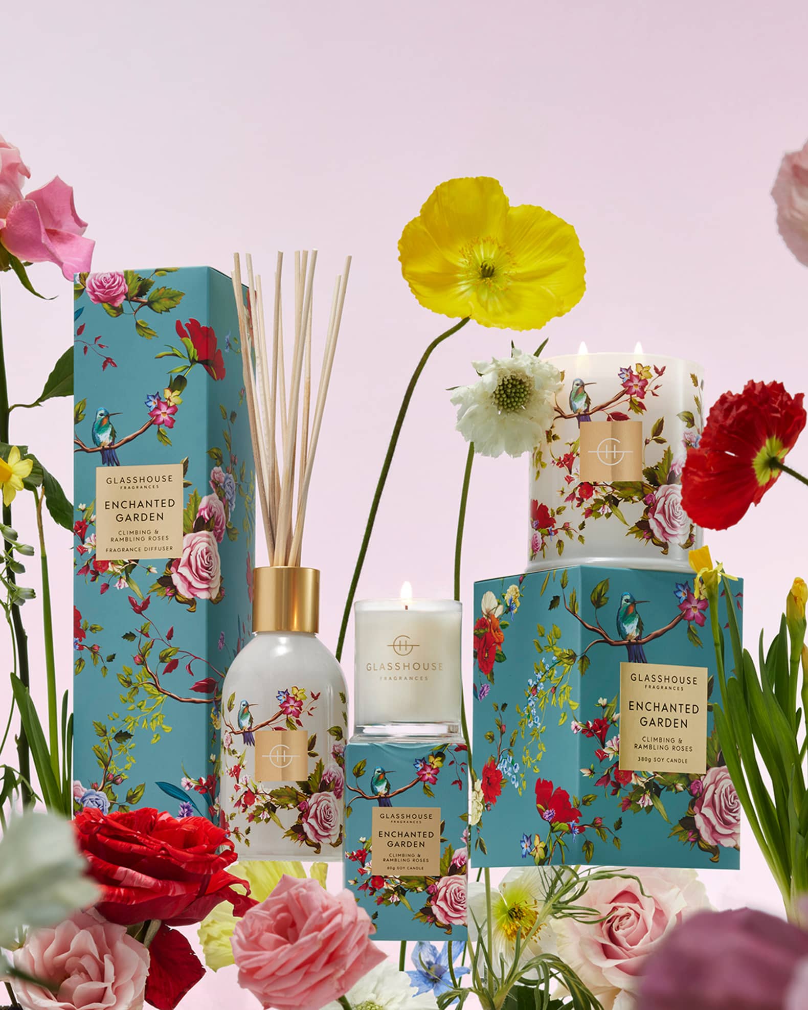 GLASSHOUSE FRAGRANCES Enchanted Garden Diffuser, 8.4 oz. | Neiman Marcus