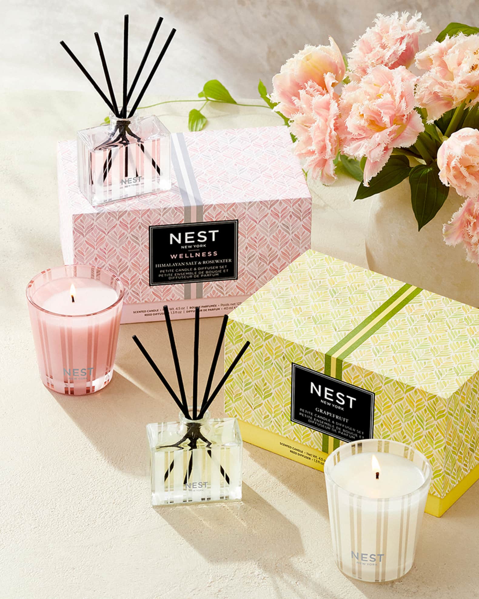 NEST New York Grapefruit Petite Candle & Petite Reed Diffuser Set | Neiman Marcus