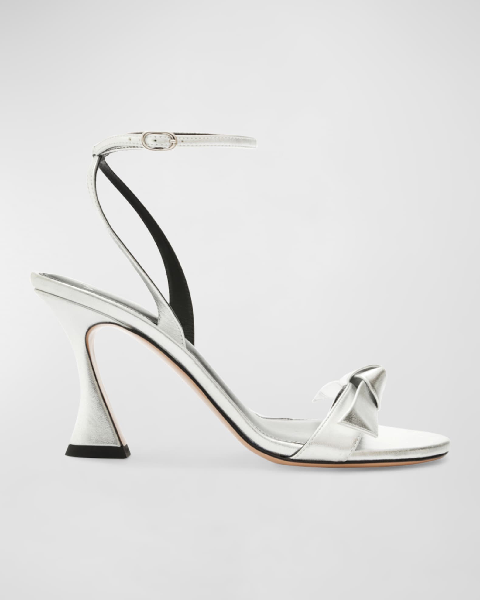 Alexandre Birman Clarita Bell Metallic Ankle-Strap Sandals | Neiman Marcus