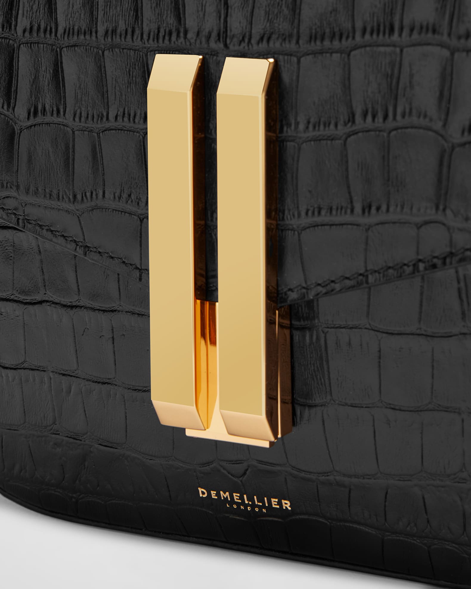 DeMellier Vancouver Small Croco Crossbody Bag | Neiman Marcus