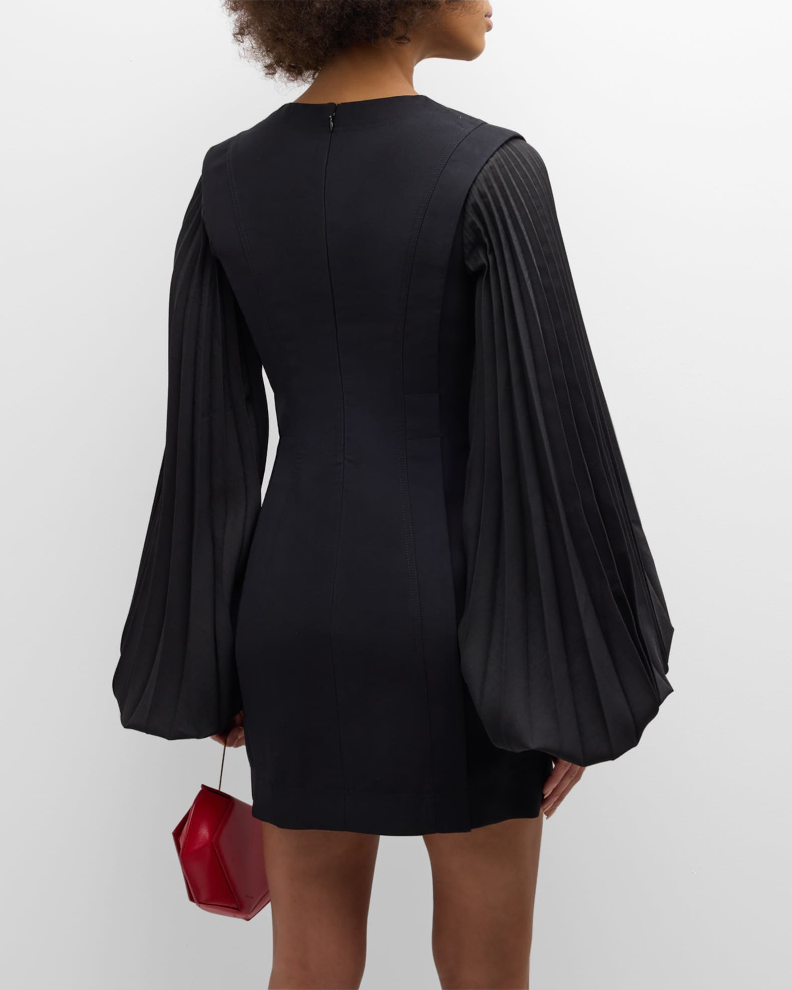 Acler Theodore Long-Sleeve Mini Dress | Neiman Marcus