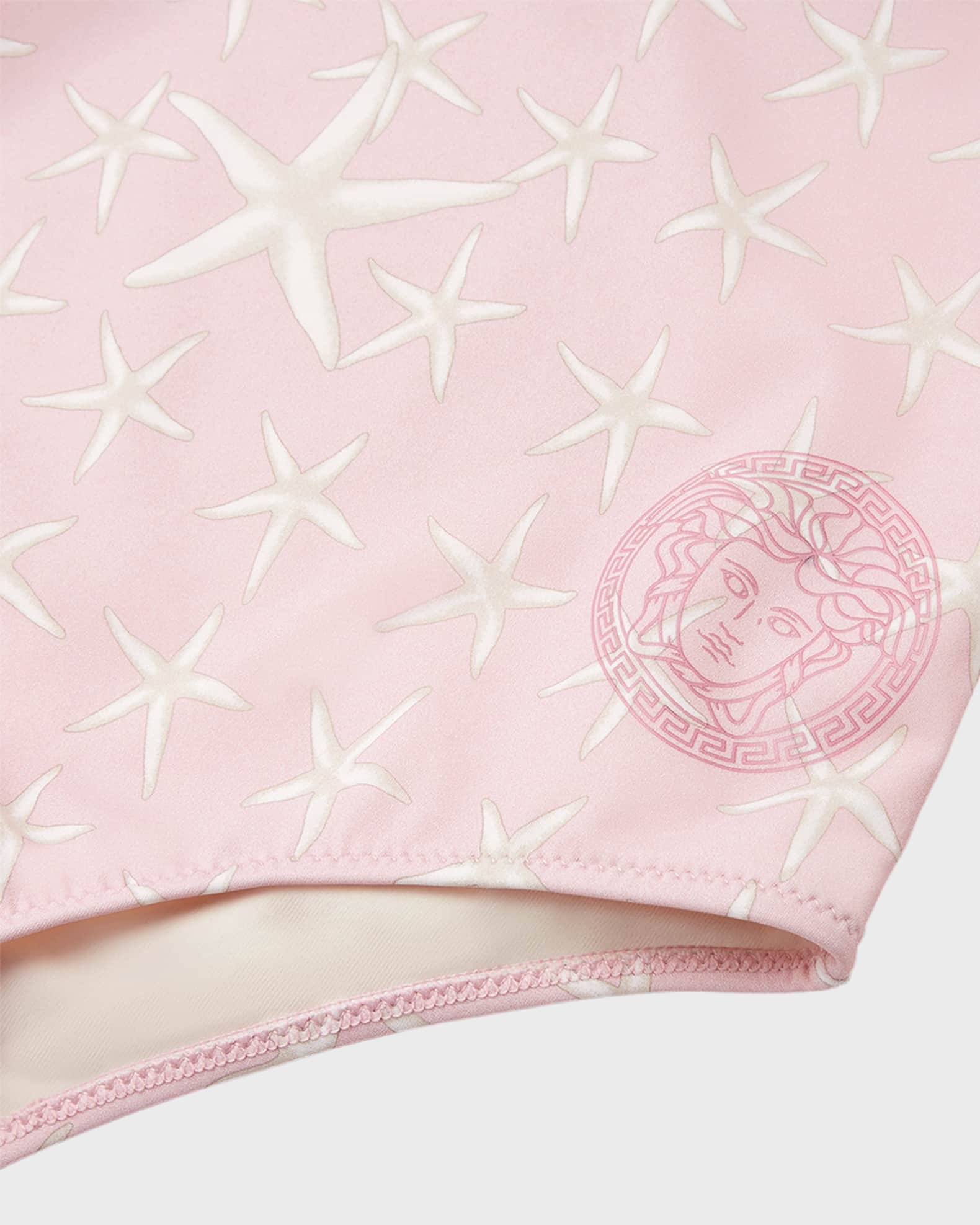 Girl's Starfish-Print One-Piece Swimsuit | Neiman Marcus