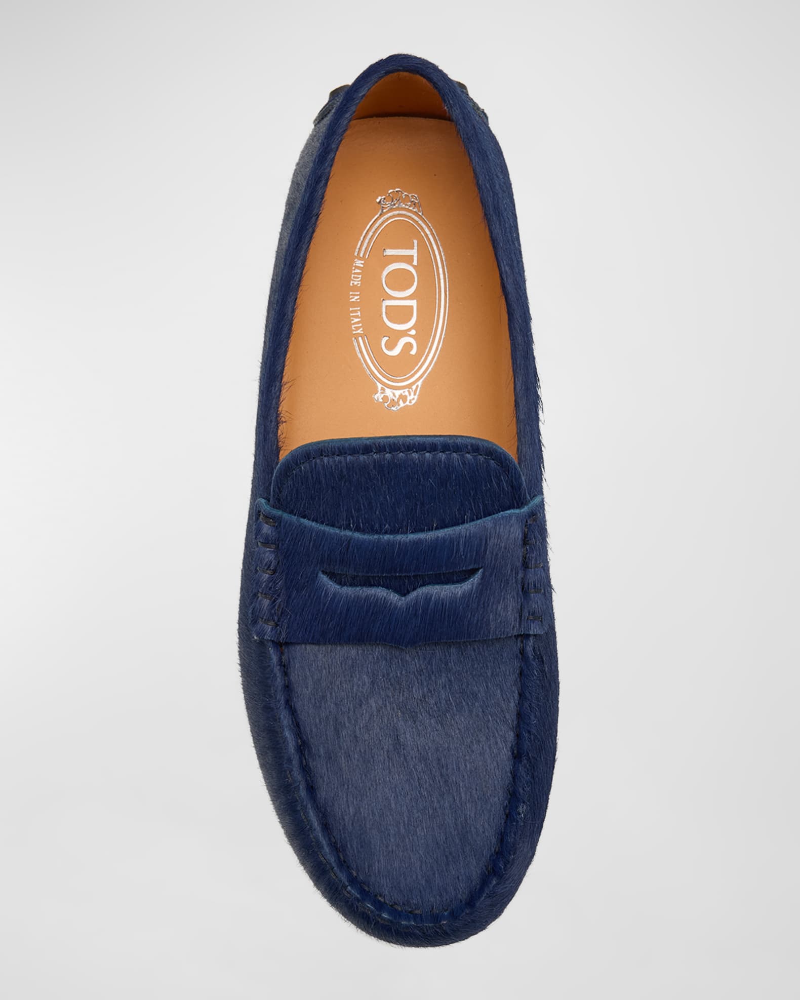 Tod's Gommino Calf Hair Penny Driver Loafers | Neiman Marcus