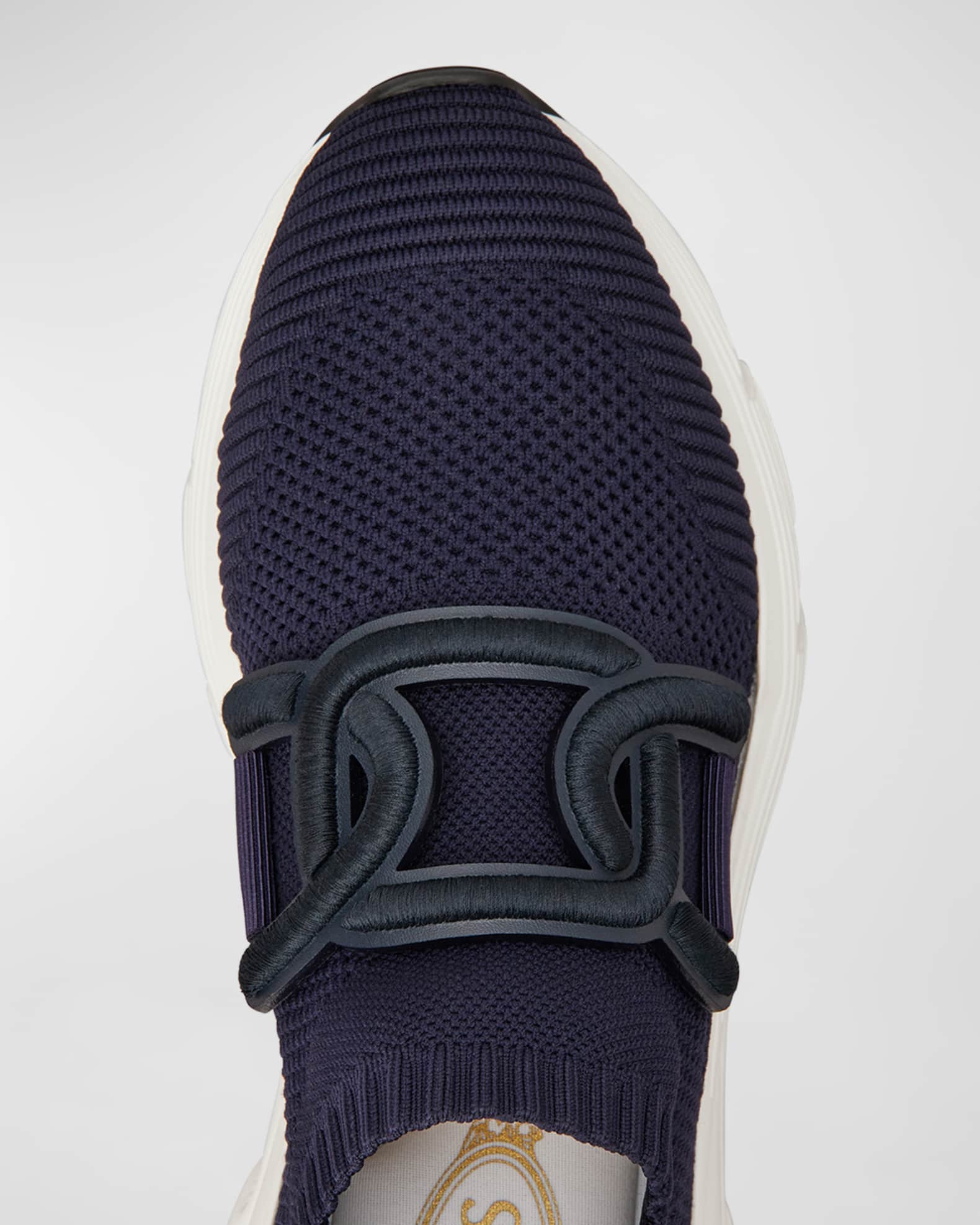 Tod's Stretch Knit Chain Runner Sneakers | Neiman Marcus