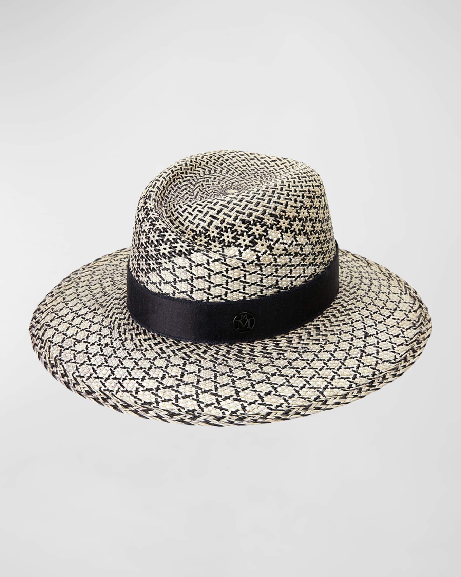 Maison Michel Virginie Woven Brisa Straw Fedora | Neiman Marcus