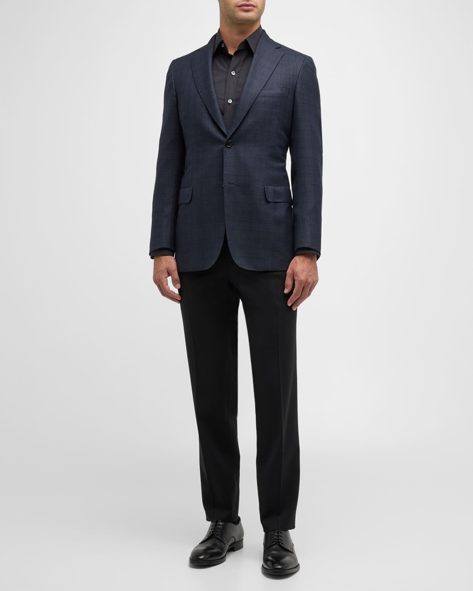 Brioni Men's Large Plaid Wool Sport Coat | Neiman Marcus