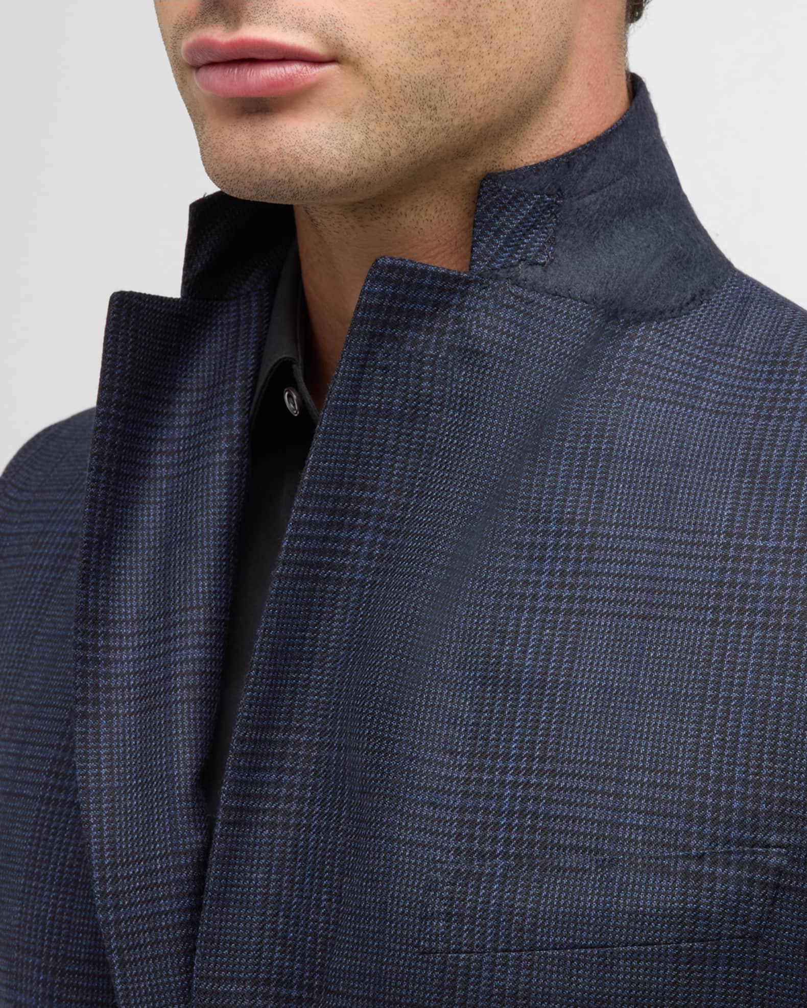 Brioni Men's Large Plaid Wool Sport Coat | Neiman Marcus