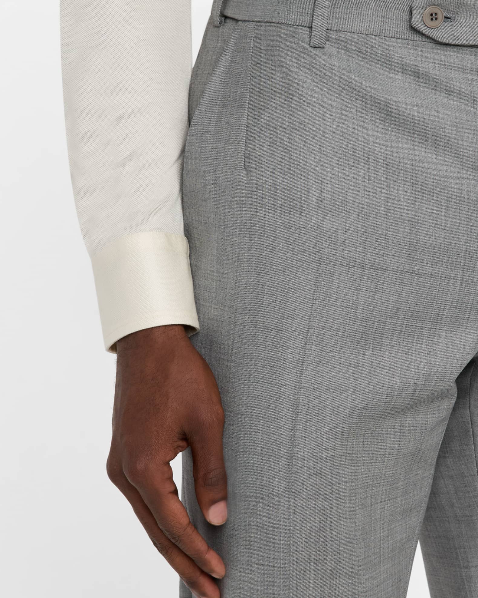 Brioni Men's Wool Sharkskin Pants | Neiman Marcus