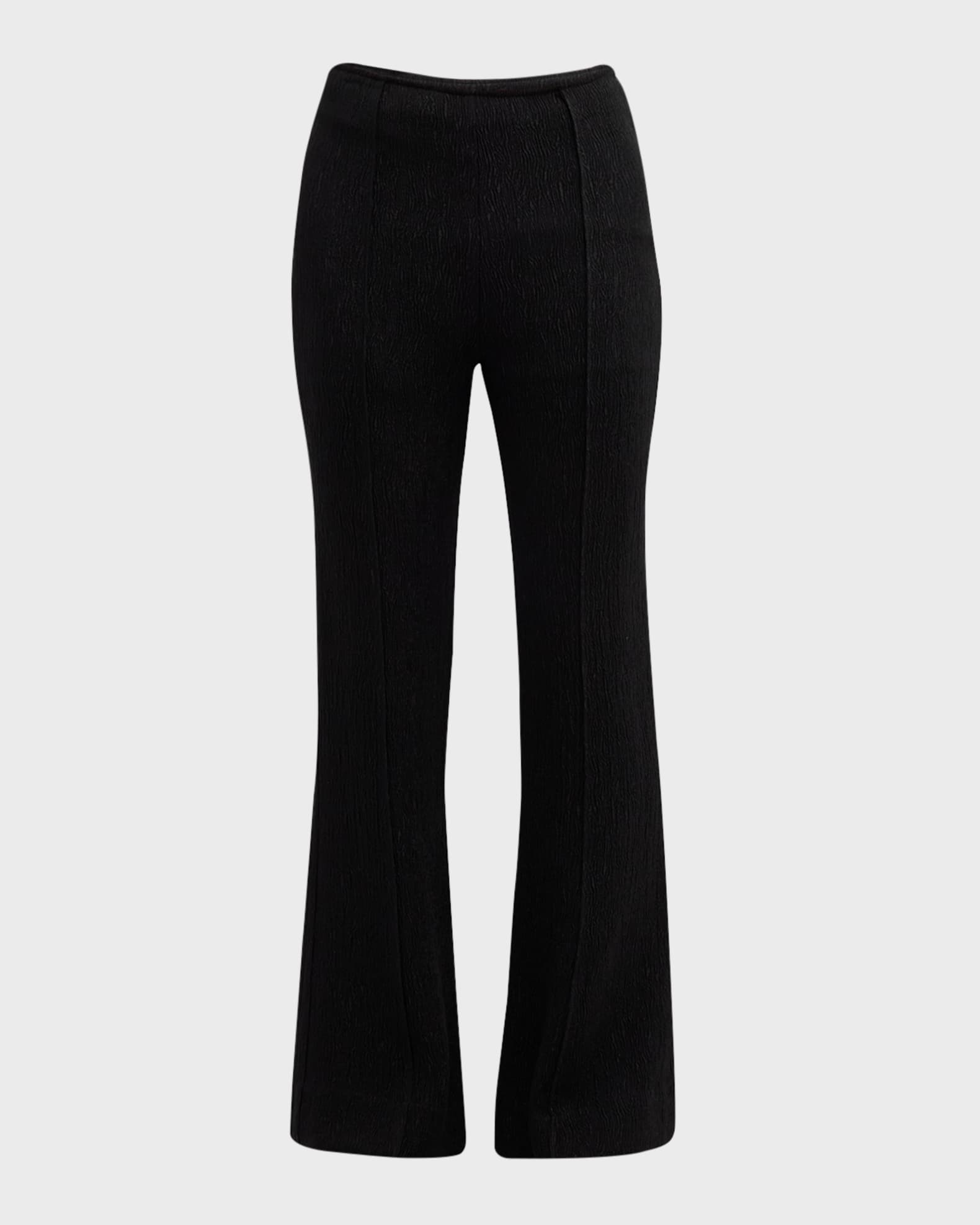 Ganni Crepe Flare Pants | Neiman Marcus