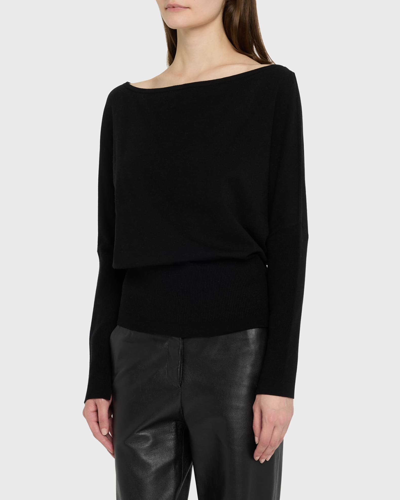 Lavina Draped Off-Shoulder Sweater | Neiman Marcus