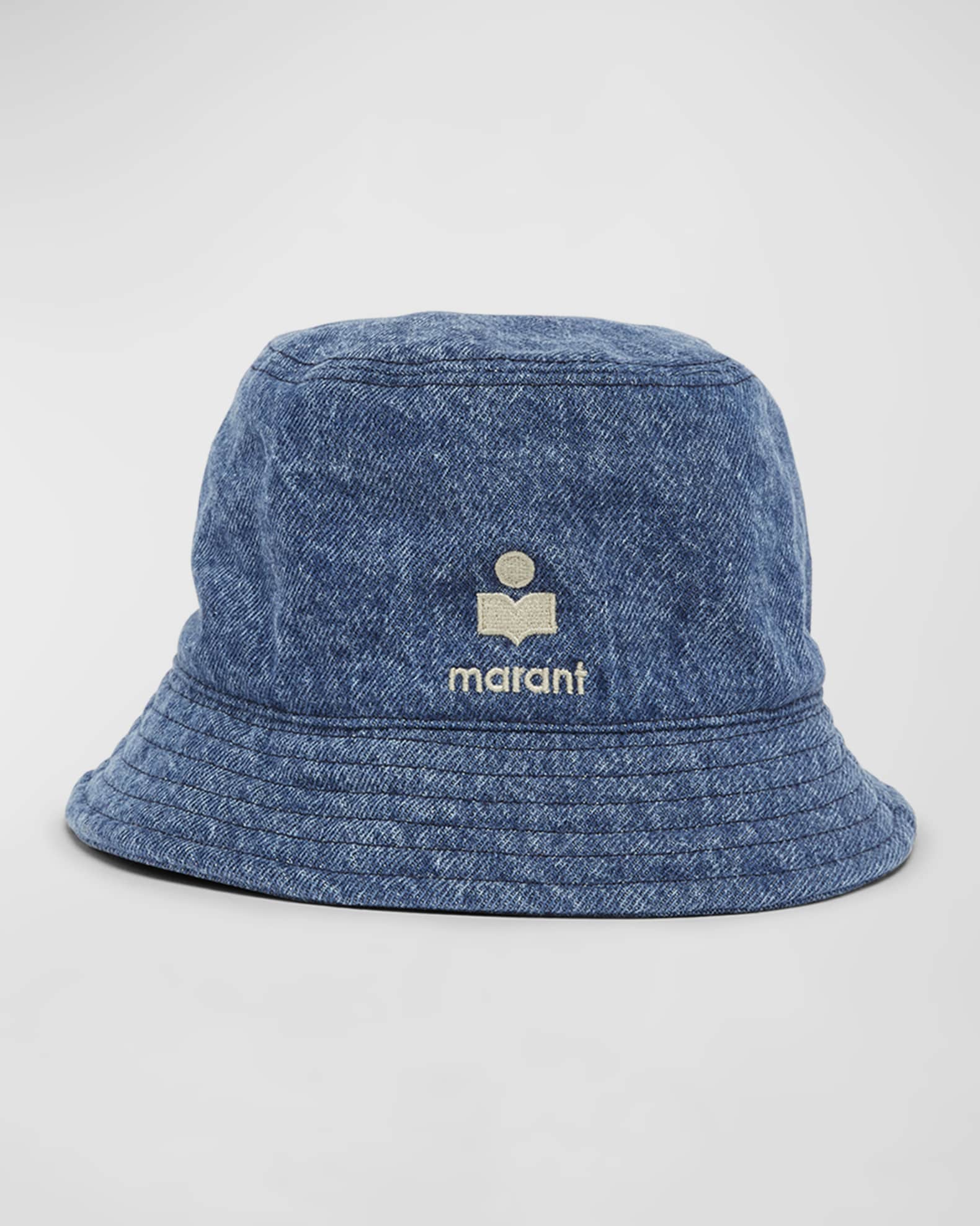 Isabel Marant Haley Denim Bucket Hat | Neiman Marcus