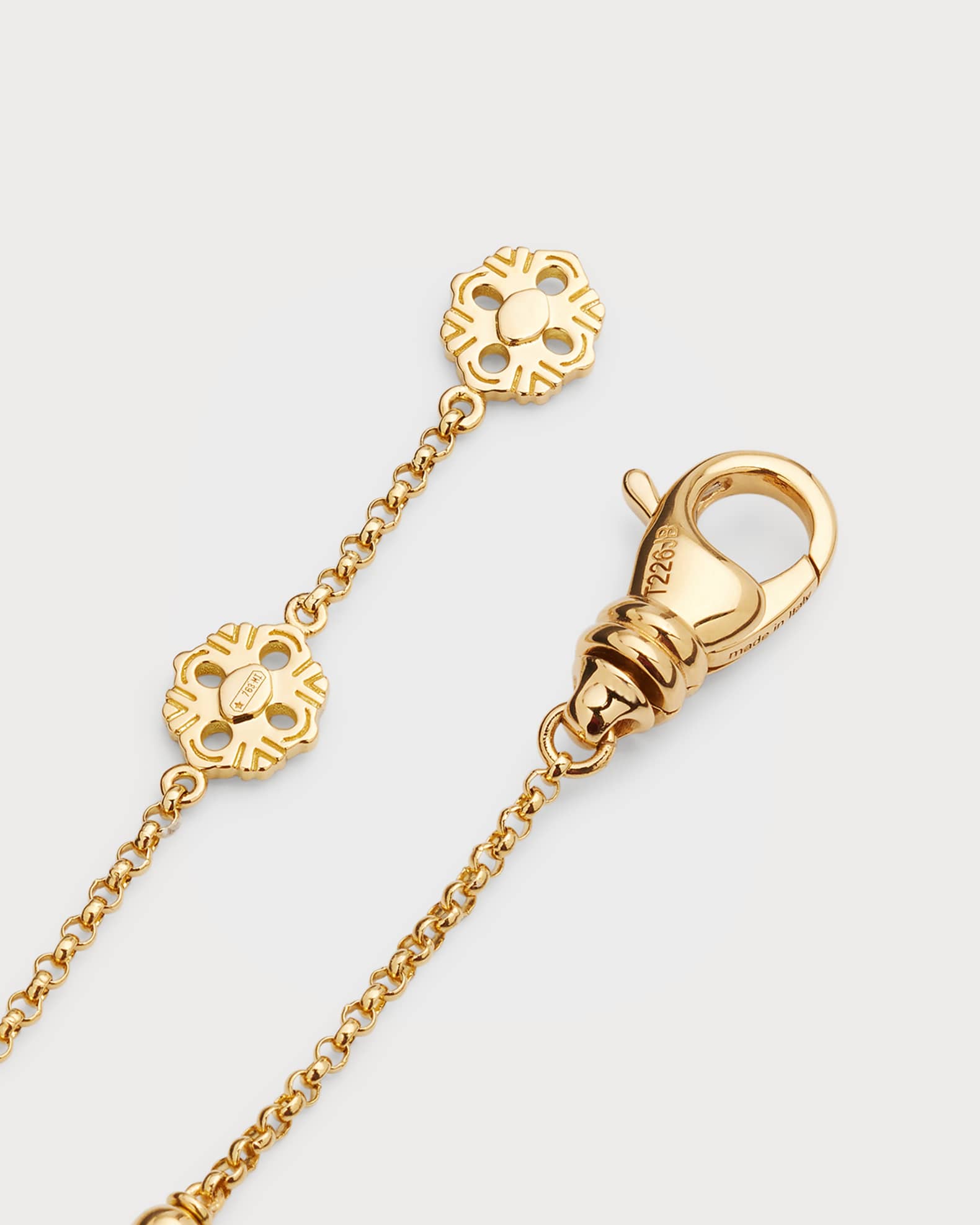 Buccellati Opera Tulle 18K Yellow Gold Red Enamel Bracelet | Neiman Marcus