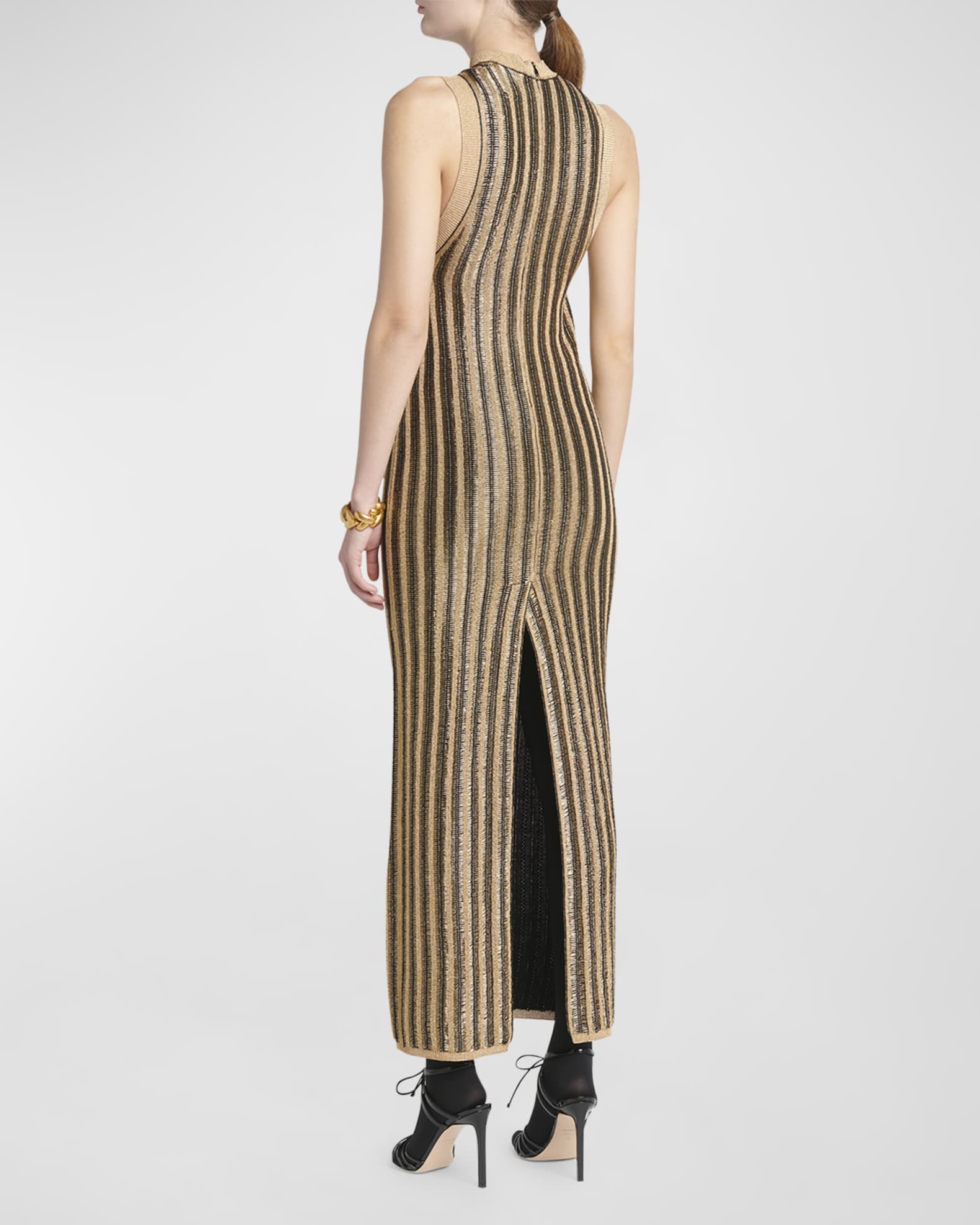 Tom Ford Lurex Ribbed Knit Midi Dress Neiman Marcus