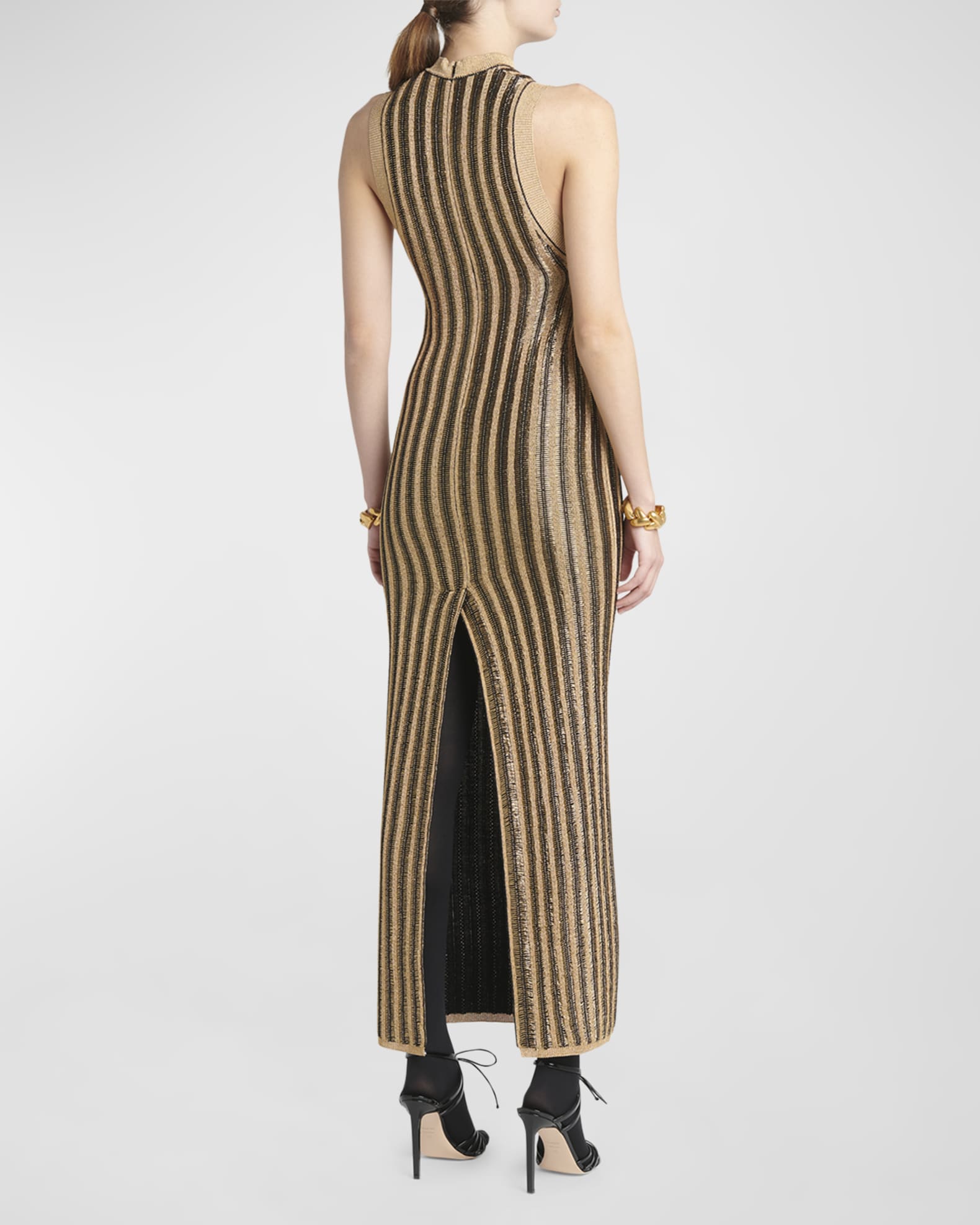 Tom Ford Lurex Ribbed Knit Midi Dress Neiman Marcus