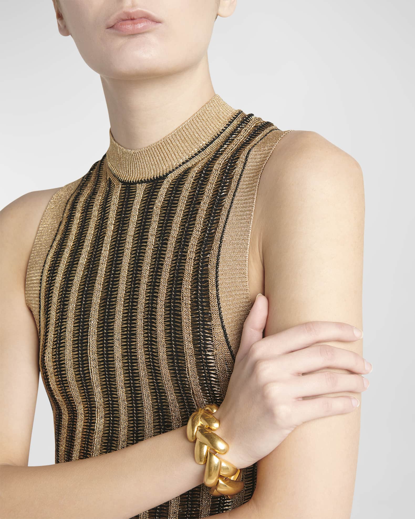Tom Ford Lurex Ribbed Knit Midi Dress Neiman Marcus