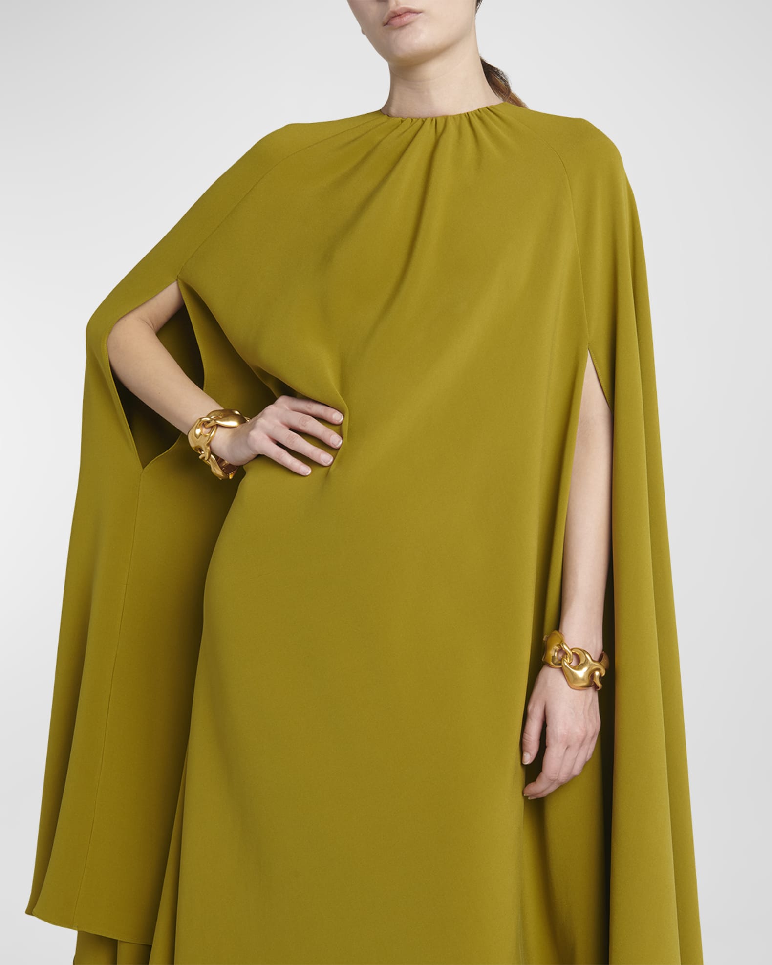 TOM FORD Soft Silk Cady Caftan Dress | Neiman Marcus