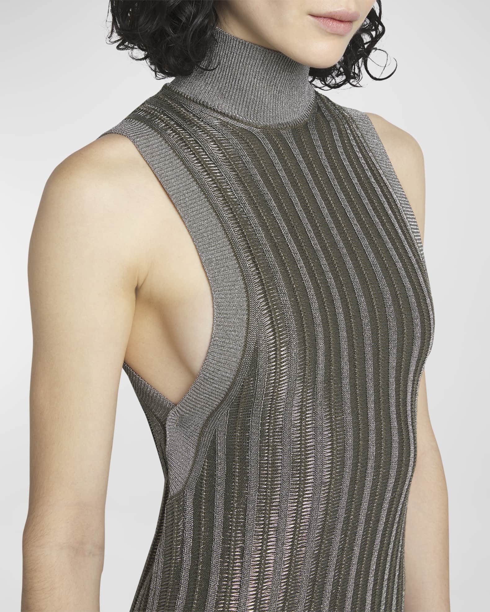 Tom Ford Lurex Ribbed Knit Mini Dress Neiman Marcus