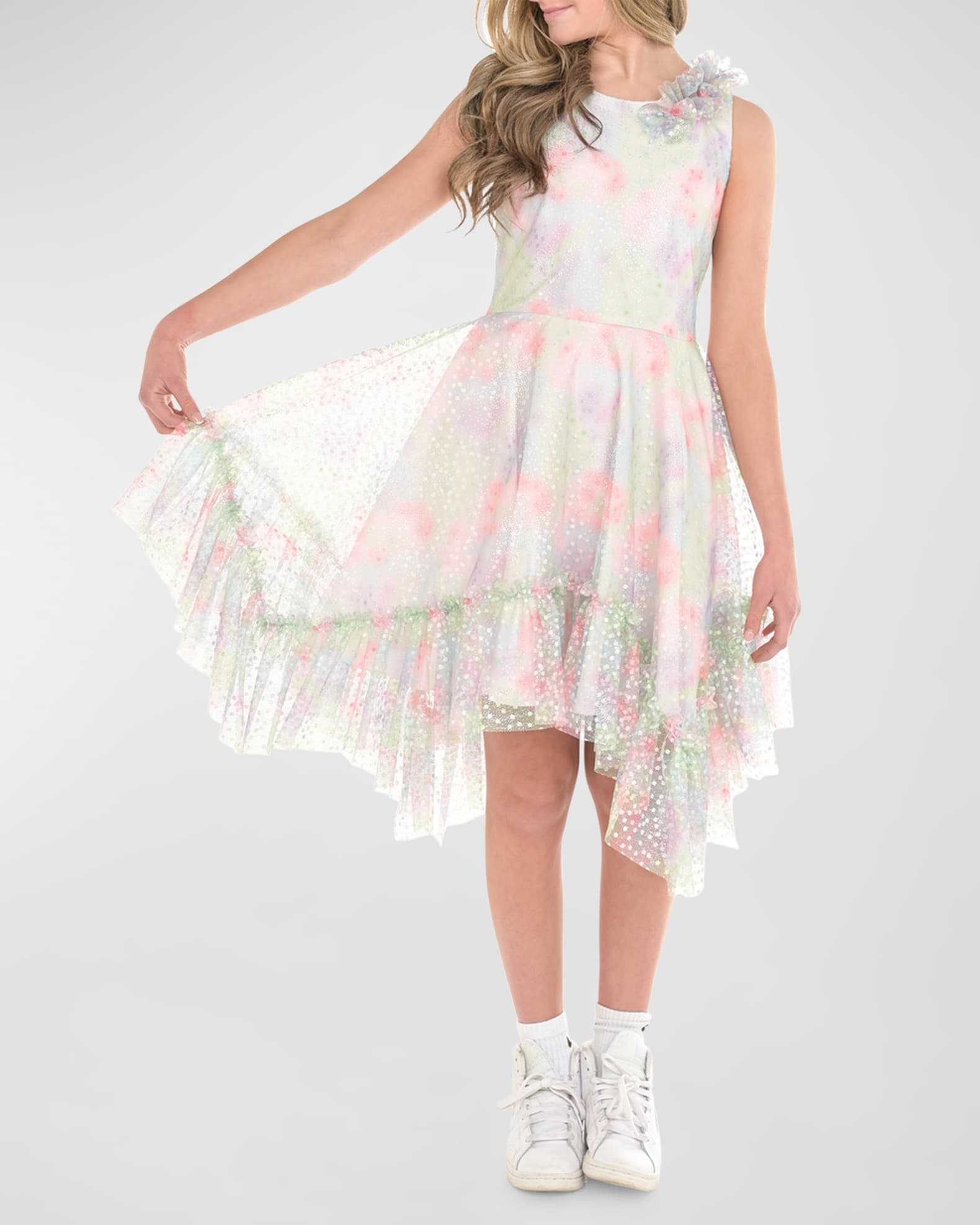 Girl's Wyatt Neon Sadie Dress | Neiman Marcus
