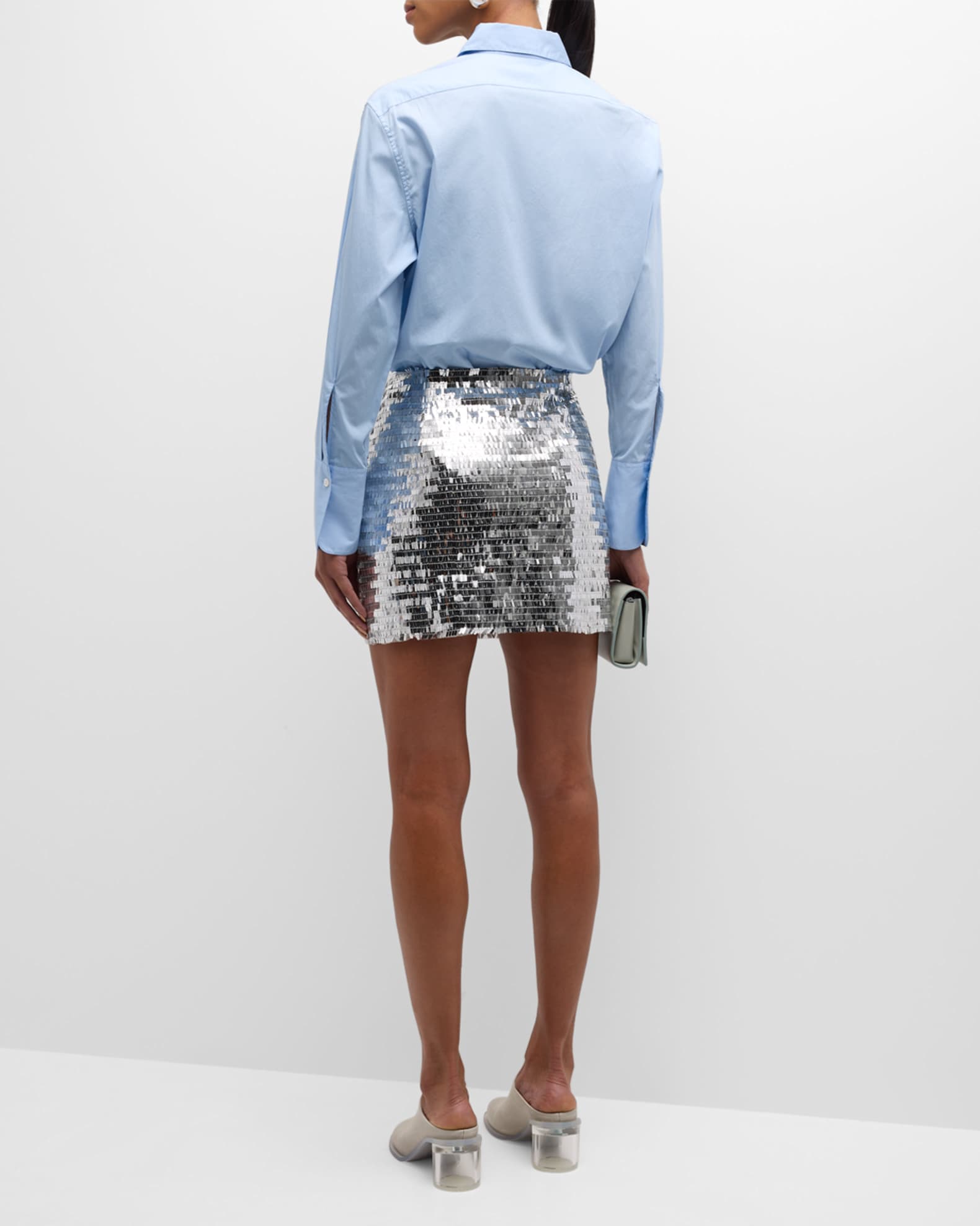 SIMONMILLER Dizzy Sequined Mini Skirt | Neiman Marcus