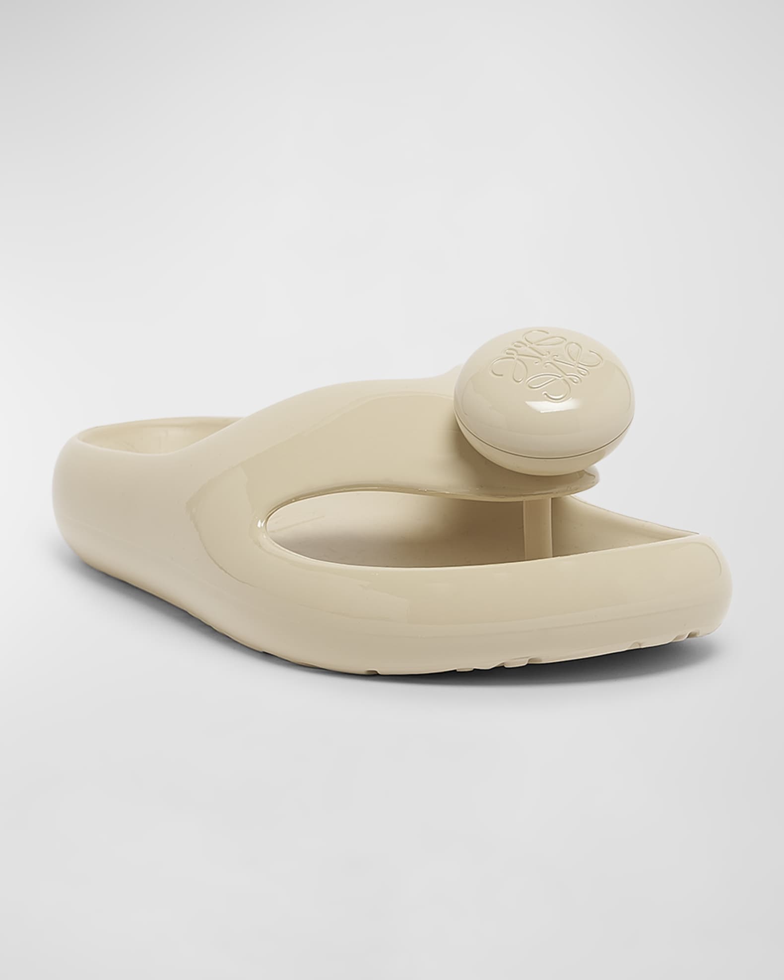 Loewe Pebble Foam Toe-Post Slide Sandals | Neiman Marcus