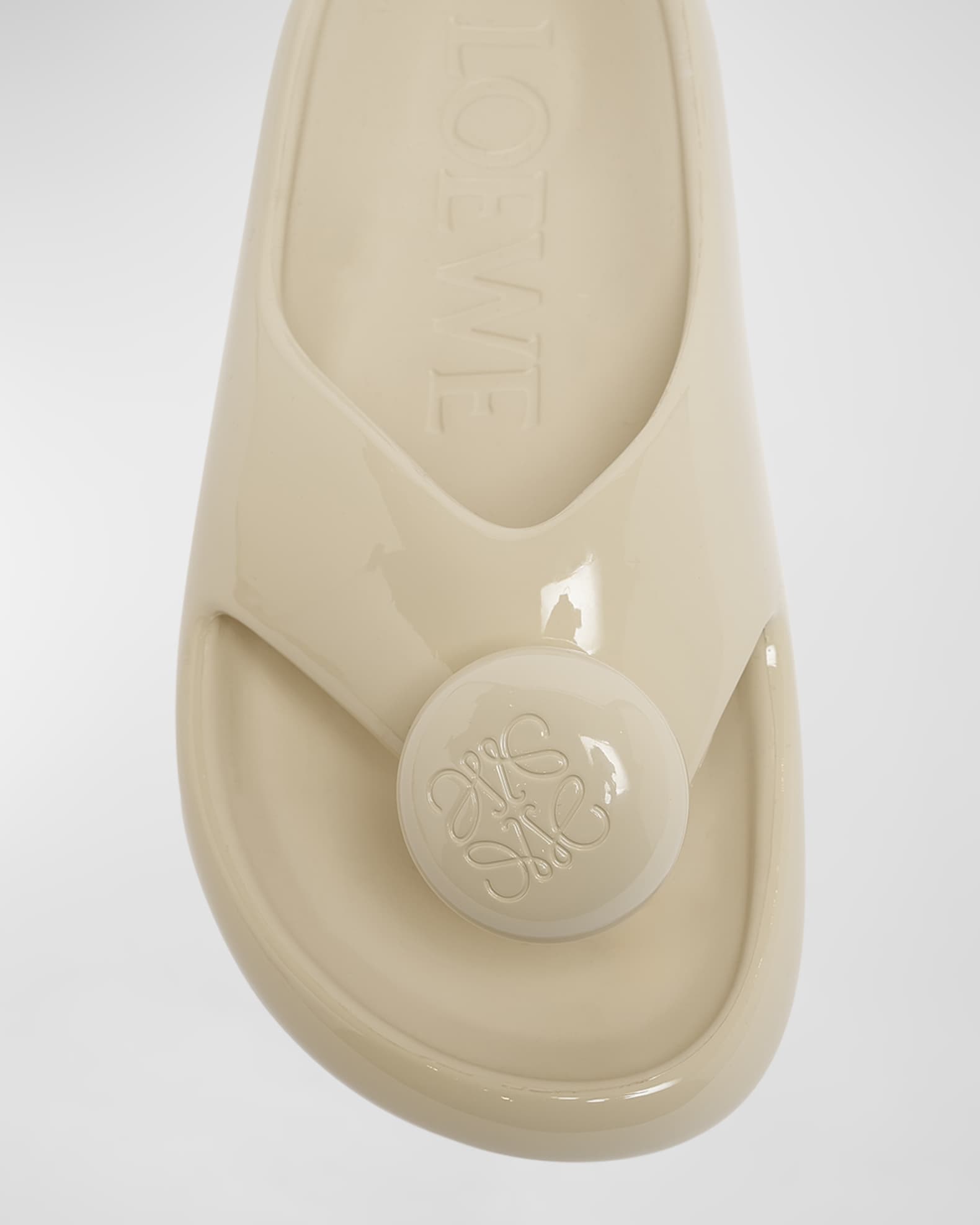 Loewe Pebble Foam Toe-Post Slide Sandals | Neiman Marcus