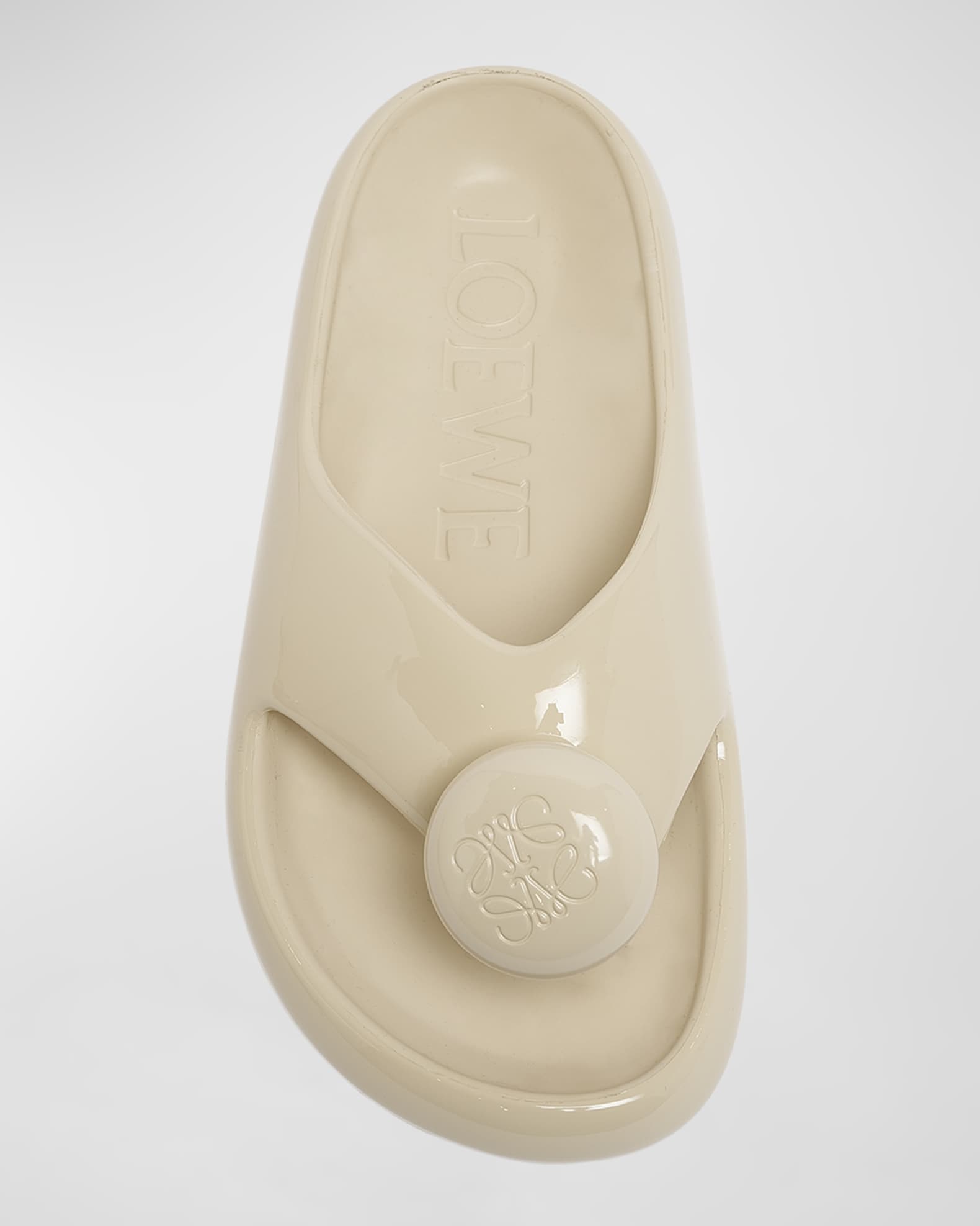 Loewe Pebble Foam Toe-Post Slide Sandals | Neiman Marcus