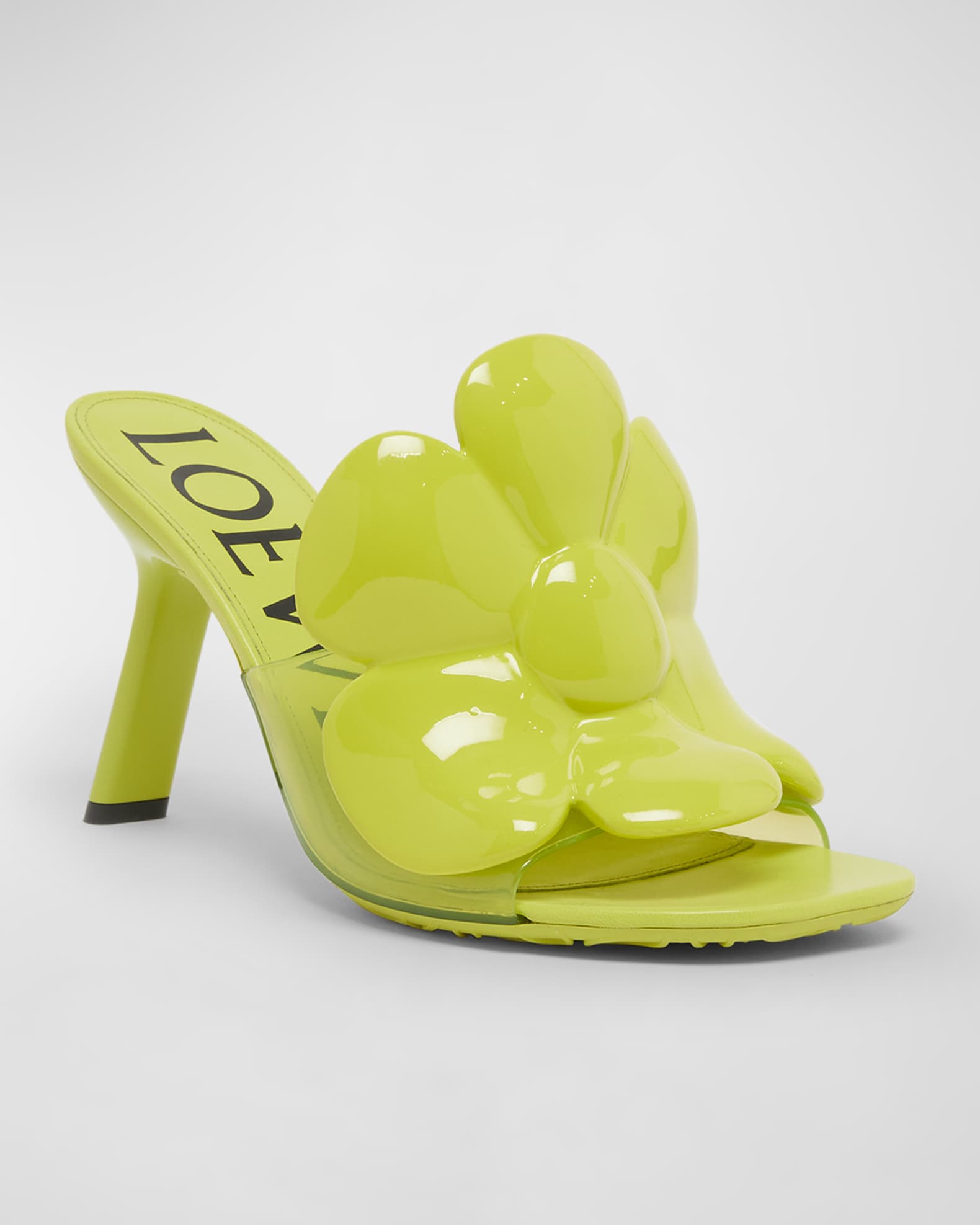 Loewe Flower Petal PVC Sandals | Neiman Marcus