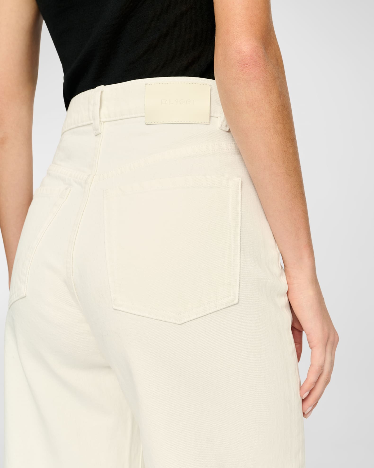 DL1961 Taylor Barrel-Leg Ultra High Rise Jeans | Neiman Marcus