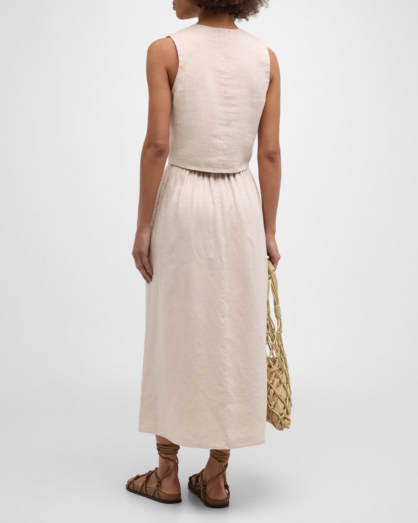 Xirena Vida Cropped Cotton Vest | Neiman Marcus