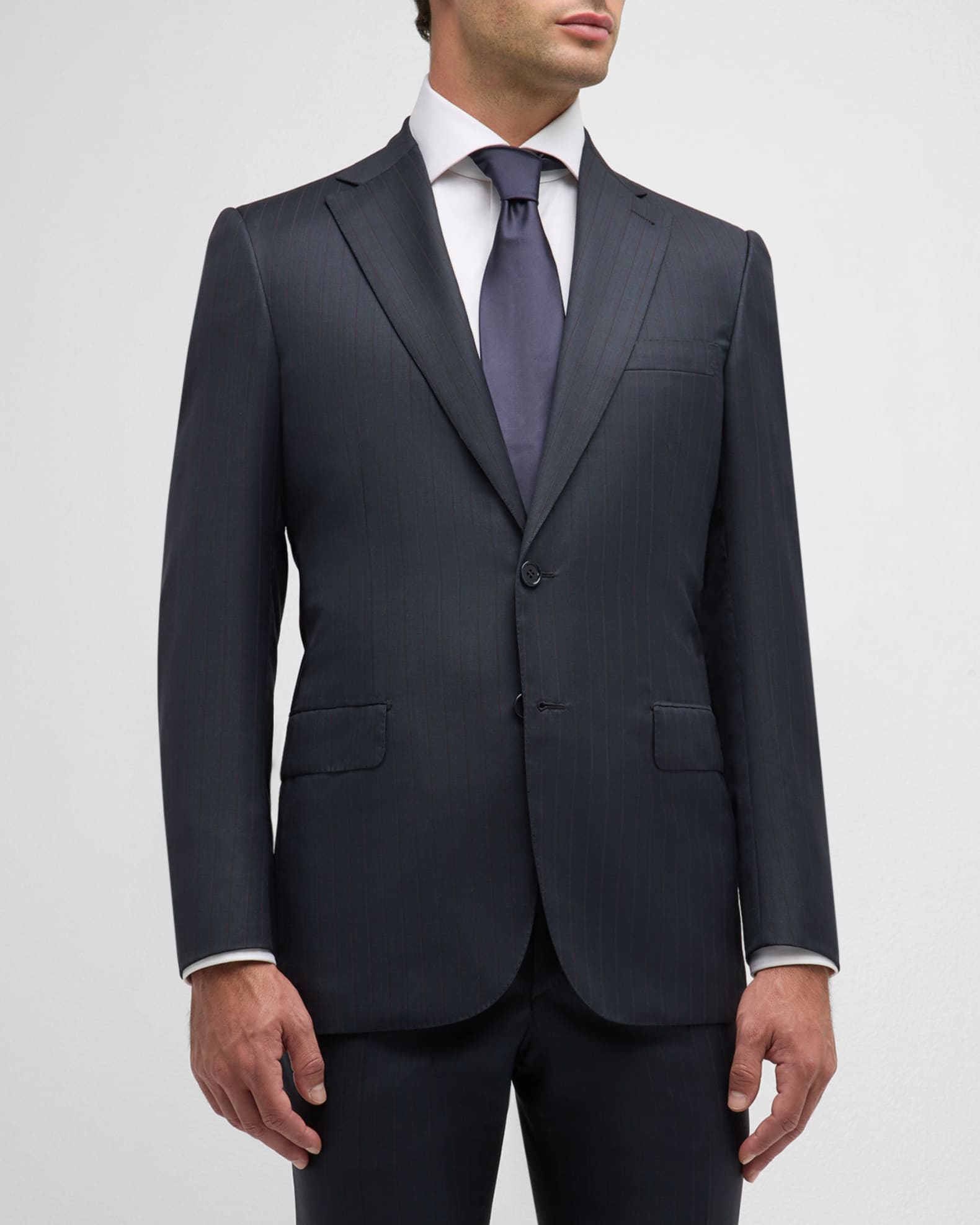 Brioni Men's Wool Pinstripe Suit | Neiman Marcus