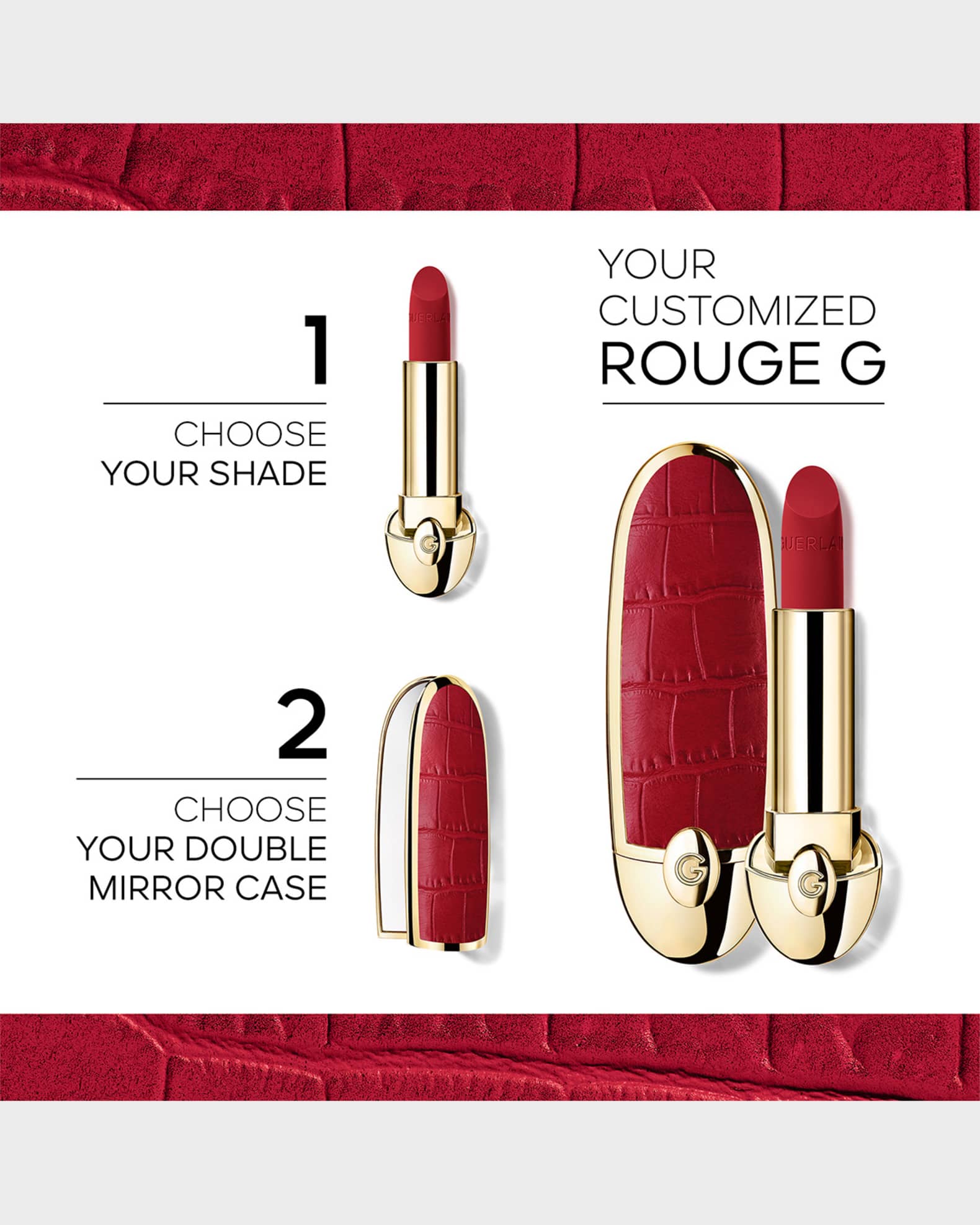 Guerlain Rouge G Customizable Lipstick Case Le Marbre