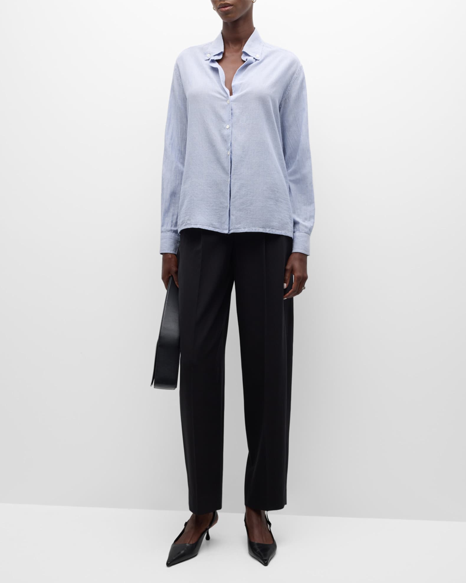 Vanessa Bruno David Pleated High-Rise Pants | Neiman Marcus