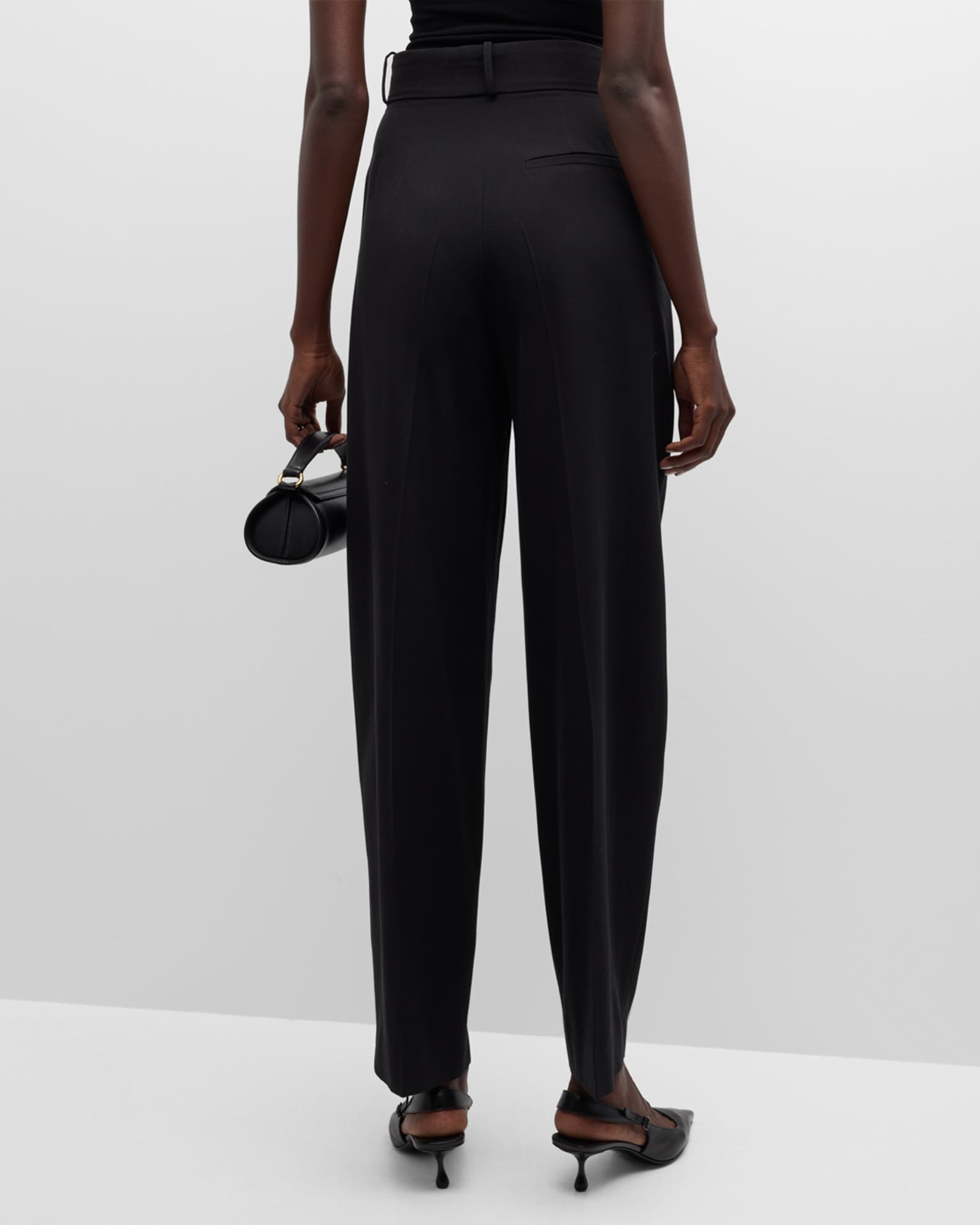 Vanessa Bruno David Pleated High-Rise Pants | Neiman Marcus