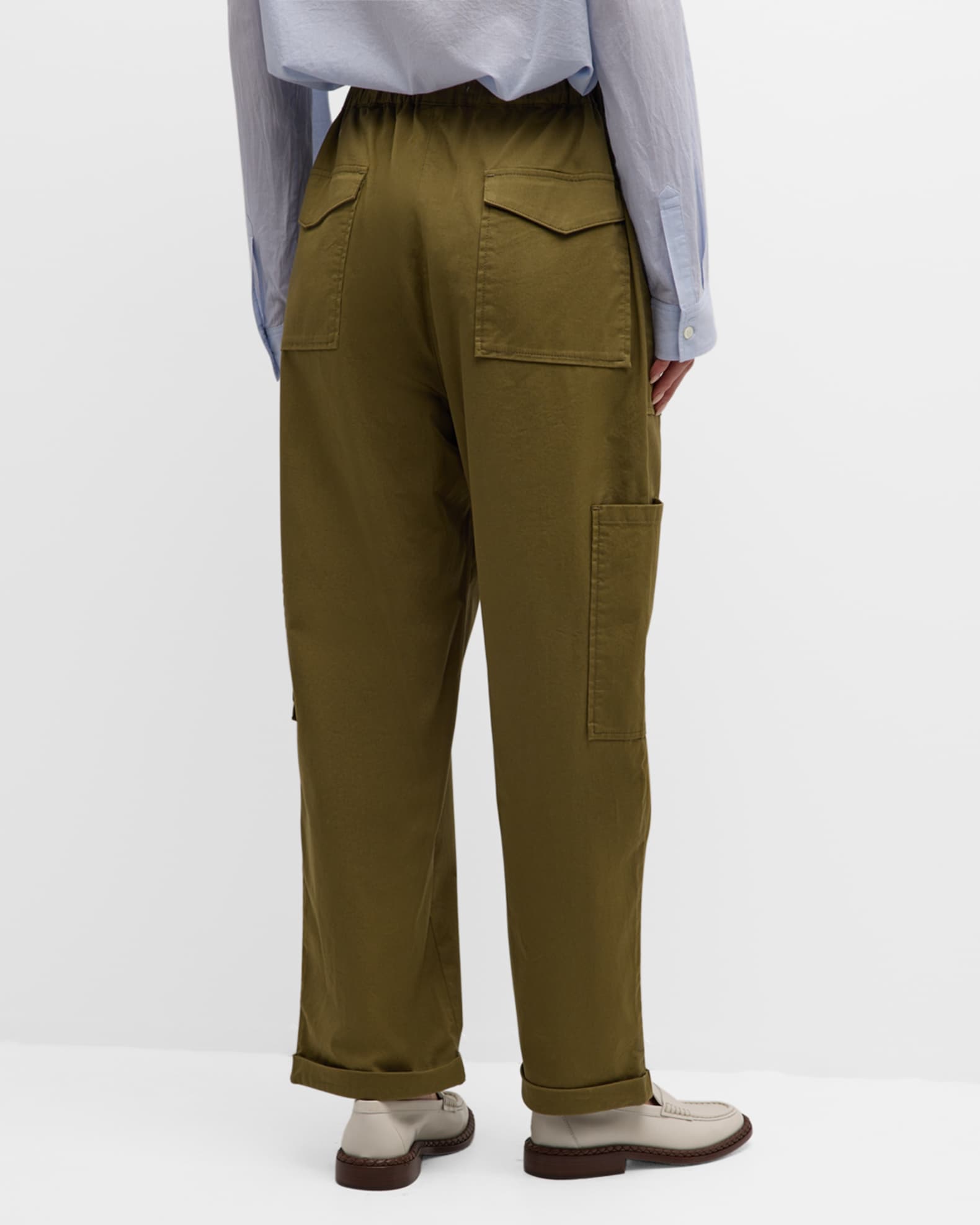 Vanessa Bruno Cailo Straight-Leg Cargo Pants | Neiman Marcus
