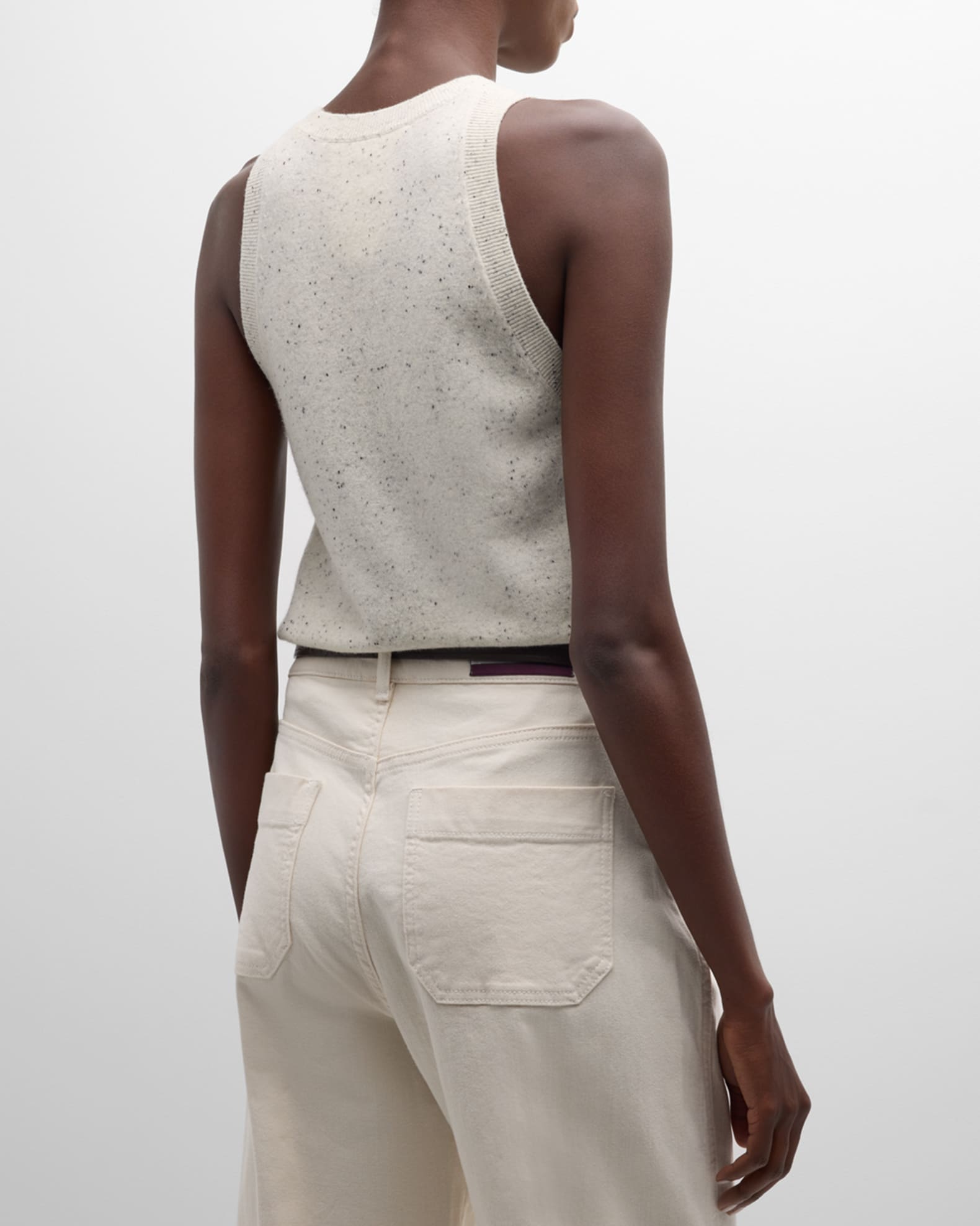 Vanessa Bruno Desiree Speckled Wool Tank | Neiman Marcus